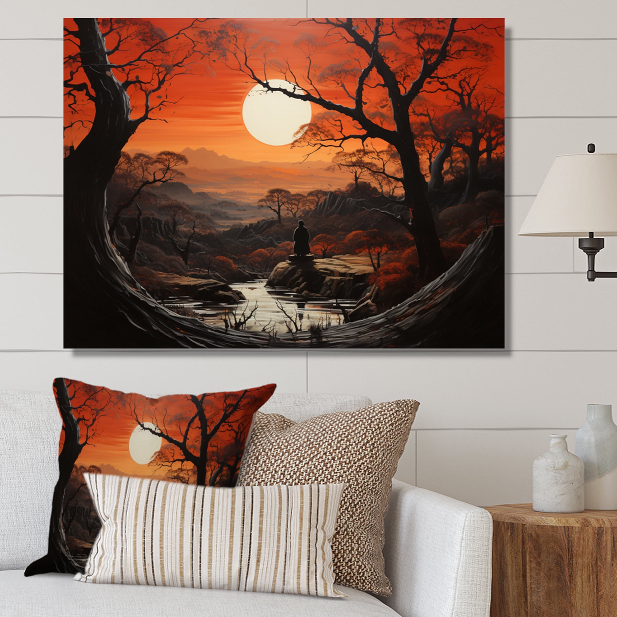 Designart "Asian Art Samurais silence V" Asian Wall Art Print - Walmart.com