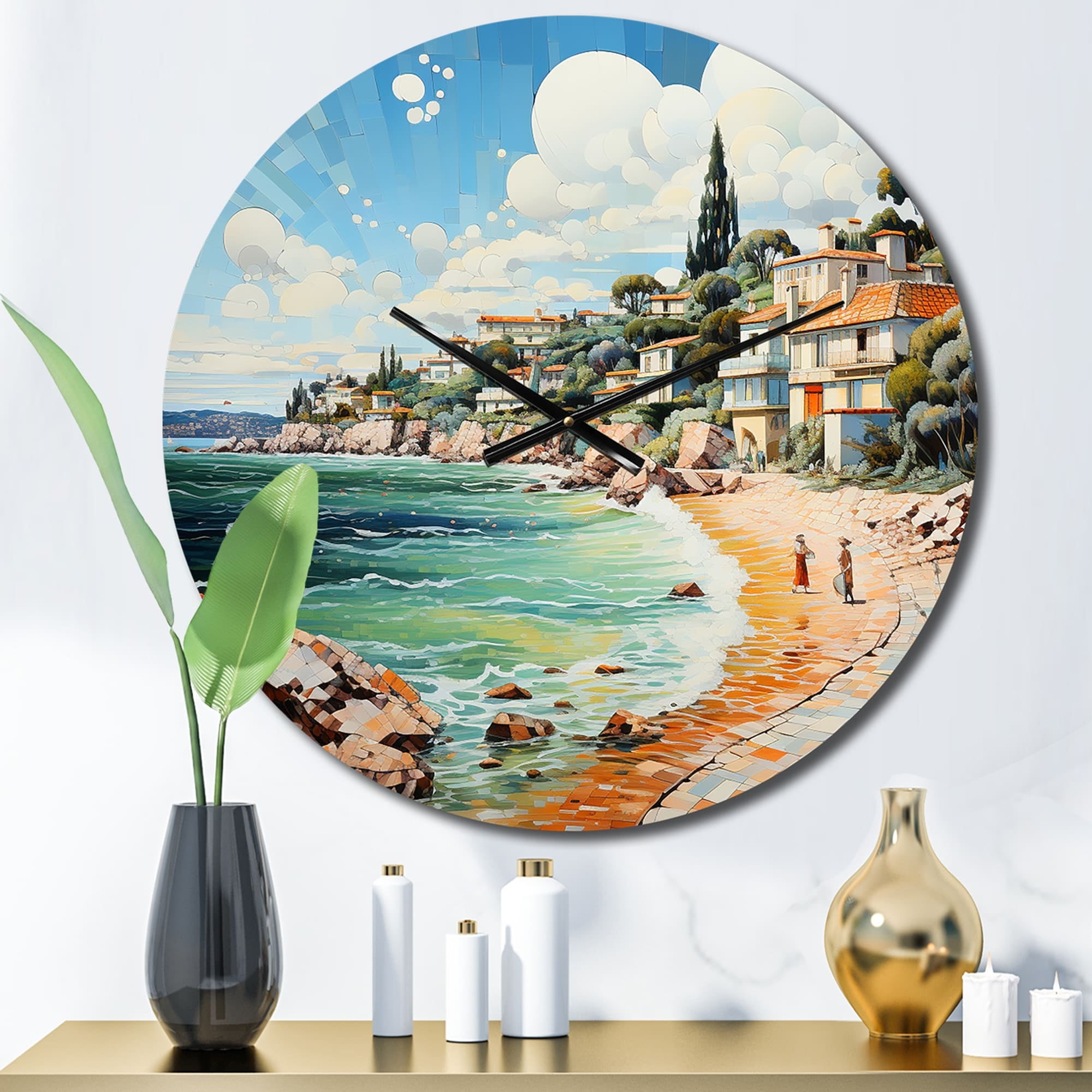 Designart "At Antibes French Seaside wall art V" Nautical & Beach ...
