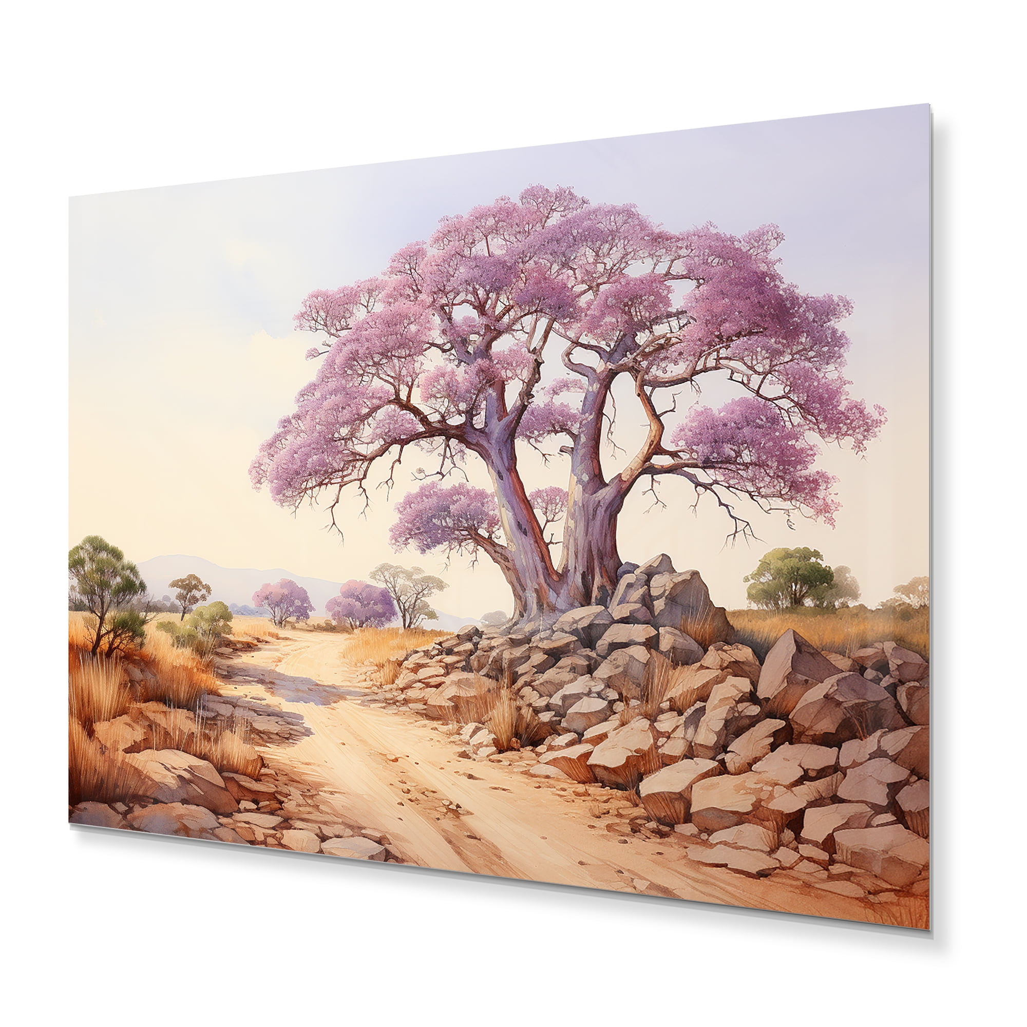 Designart "Baobab's Cooling Canopy" Floral Metal Art Print - Walmart.com