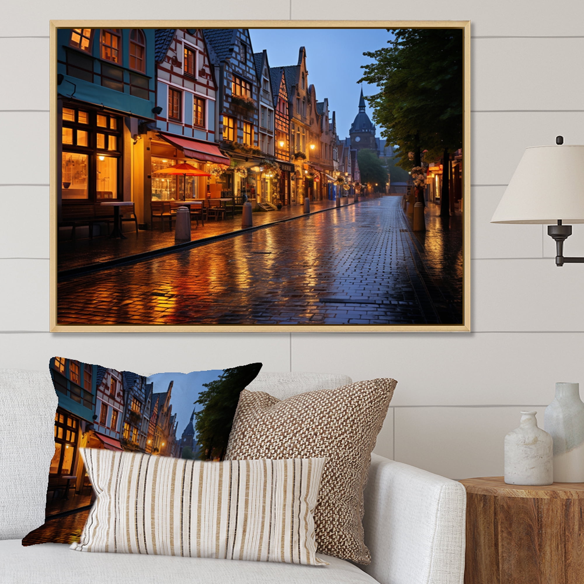 Designart "Baroque City Germany Dresden wall decor II" Germany Floater ...
