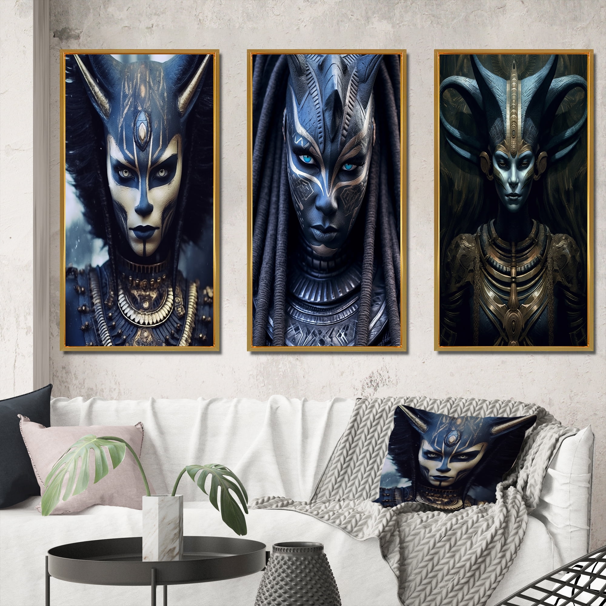 Designart "Bastet Ancient Egyptian Cat Goddess VII" Fashion Woman ...