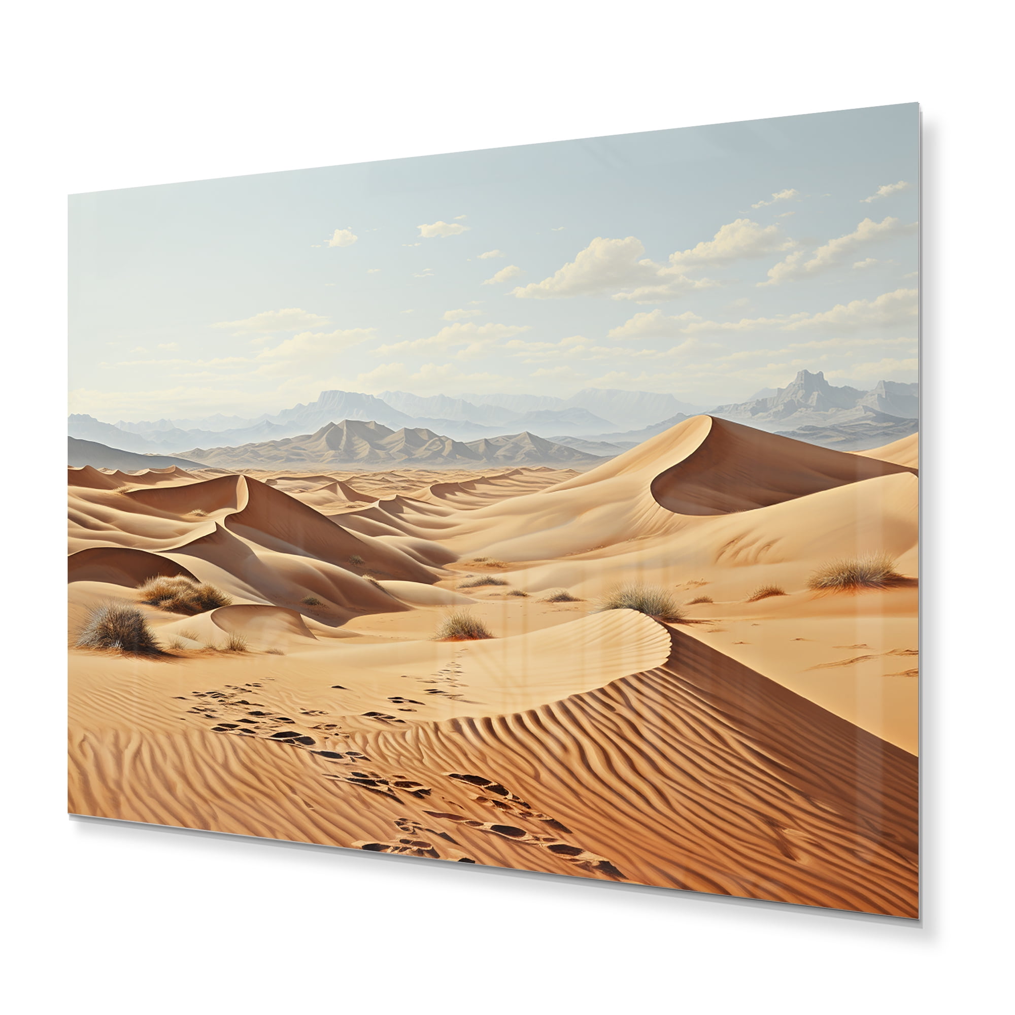 Designart "Beige Dunes Saharan in Africa II" African American Metal ...