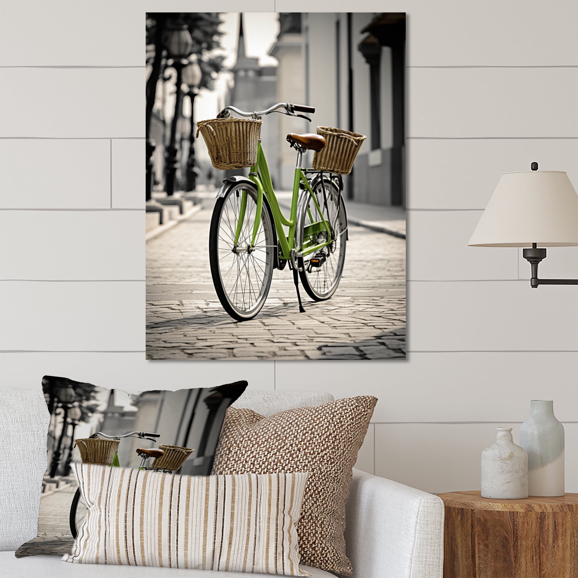 Designart "Bike Dual-Tire Buddies" Bicycle Metal Wall Art Prints ...