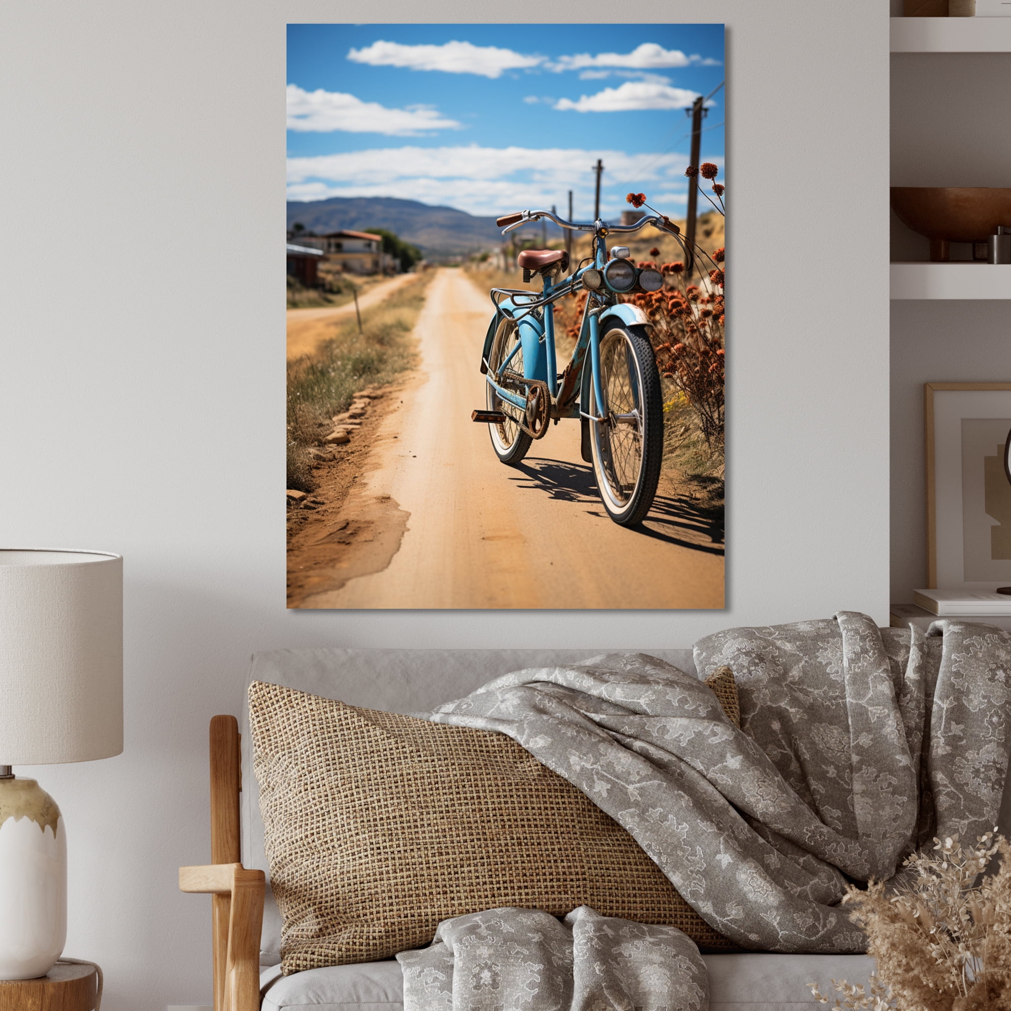 Designart "Bike Dual-Tire Quest" Bicycle Metal Wall Decor - Walmart.com