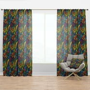 Designart 'Paisley Pattern III' Bohemian & Eclectic Blackout Curtain ...