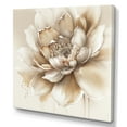 Designart Blooming Beige Floral Design III Canvas Wall Art - Walmart.com