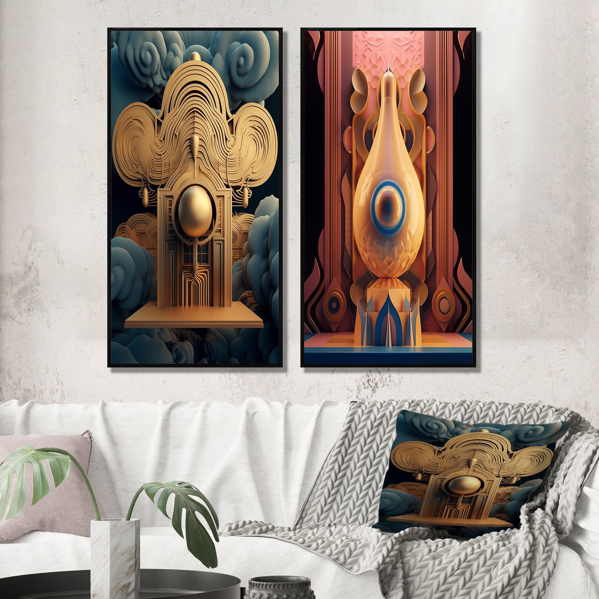 Designart "Bodhi Enlightenment in Future Minimalism VIII" Modern ...