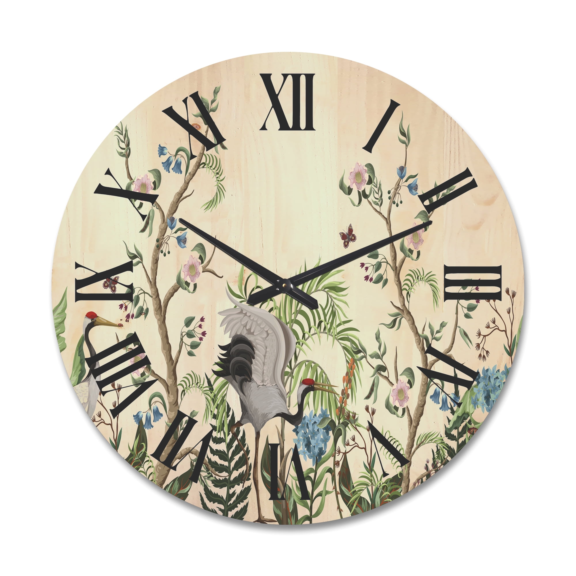 Designart 'Border With Peonies and Cranes In Chinoiserie Style ...