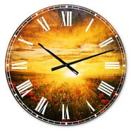 Designart 'The Last Frontier' Oversized Traditional Wall Clock ...