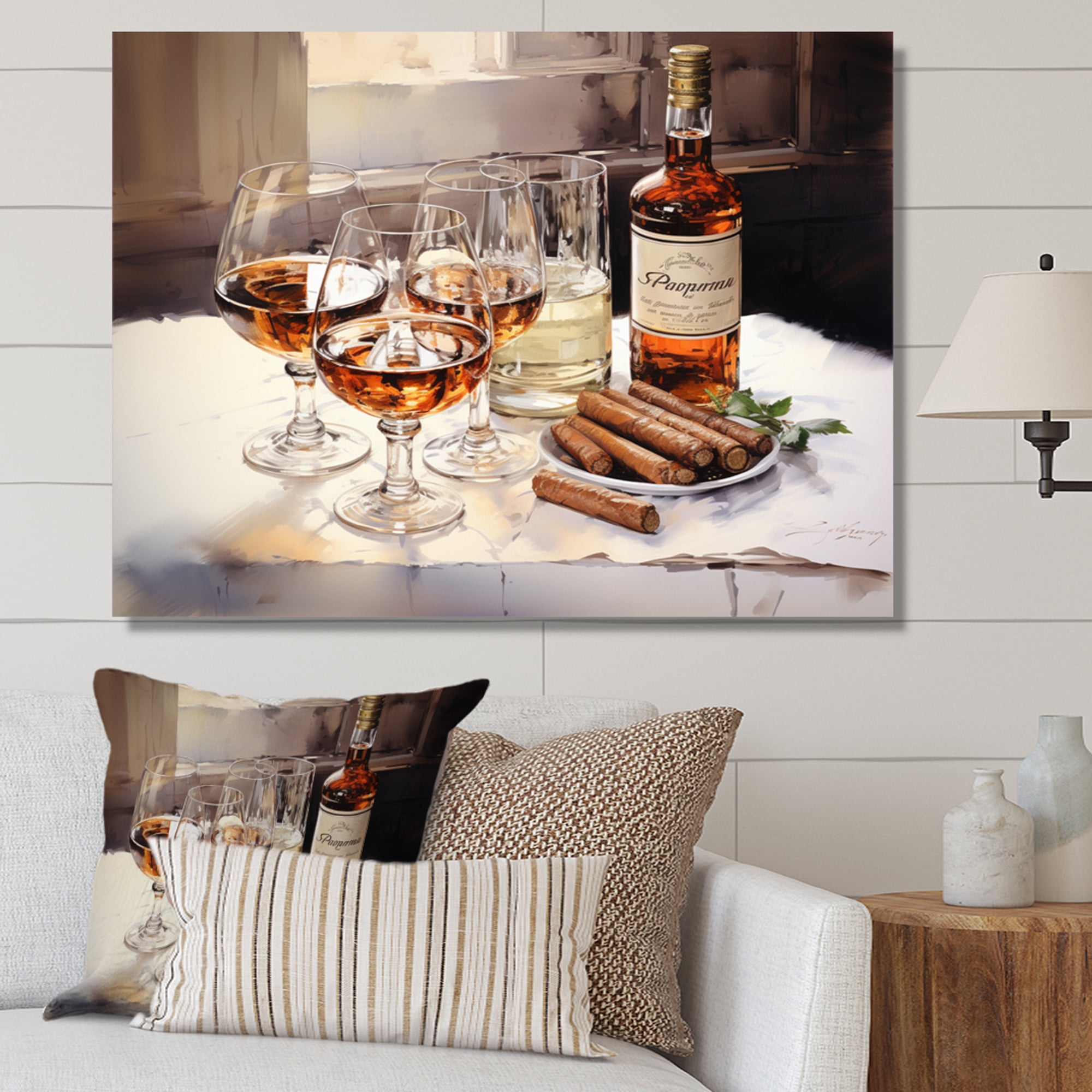 Designart "Brown Cuban Cigars I" Fashion Wall Art Print - Walmart.com