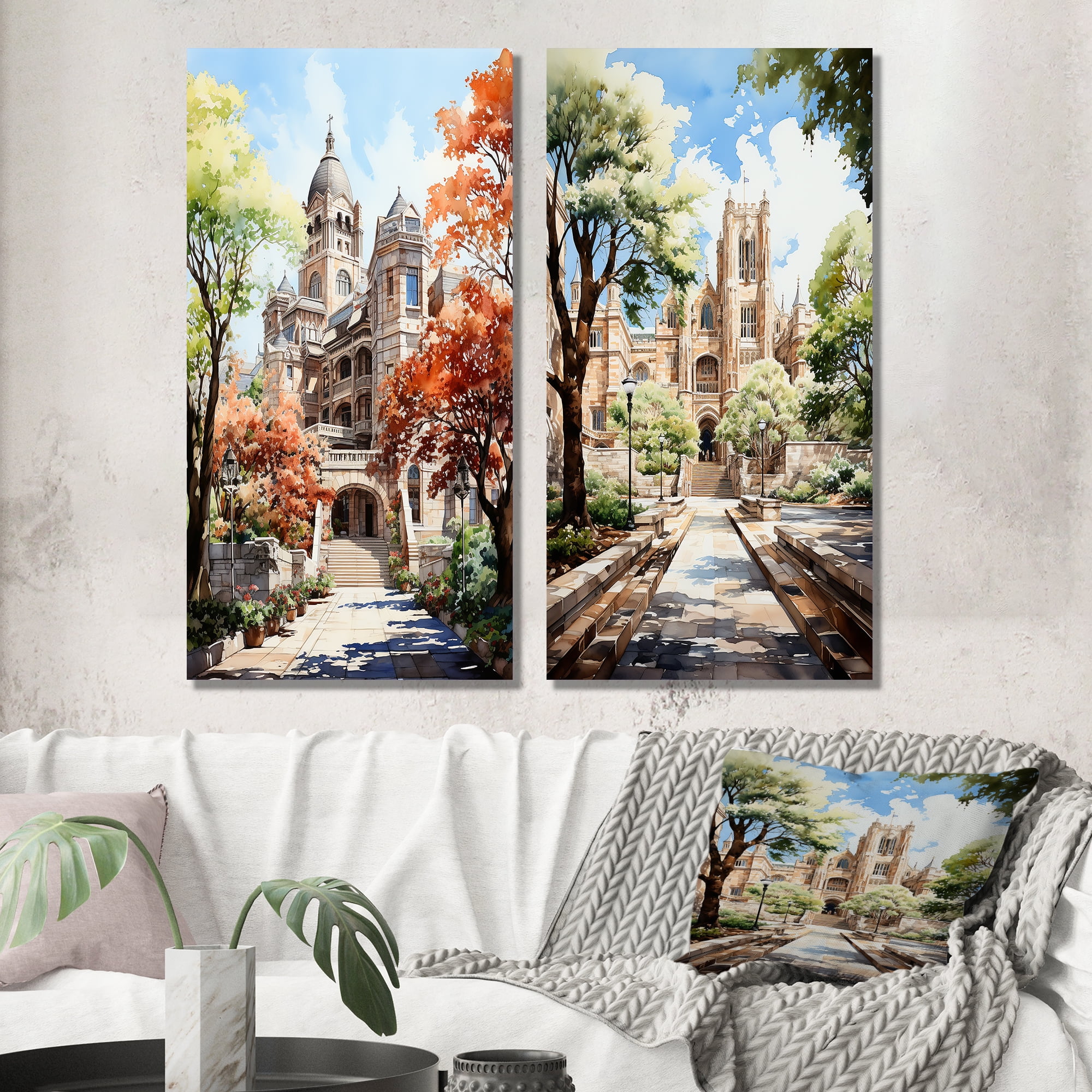 Designart "Buildings Academic College University art painting I ...