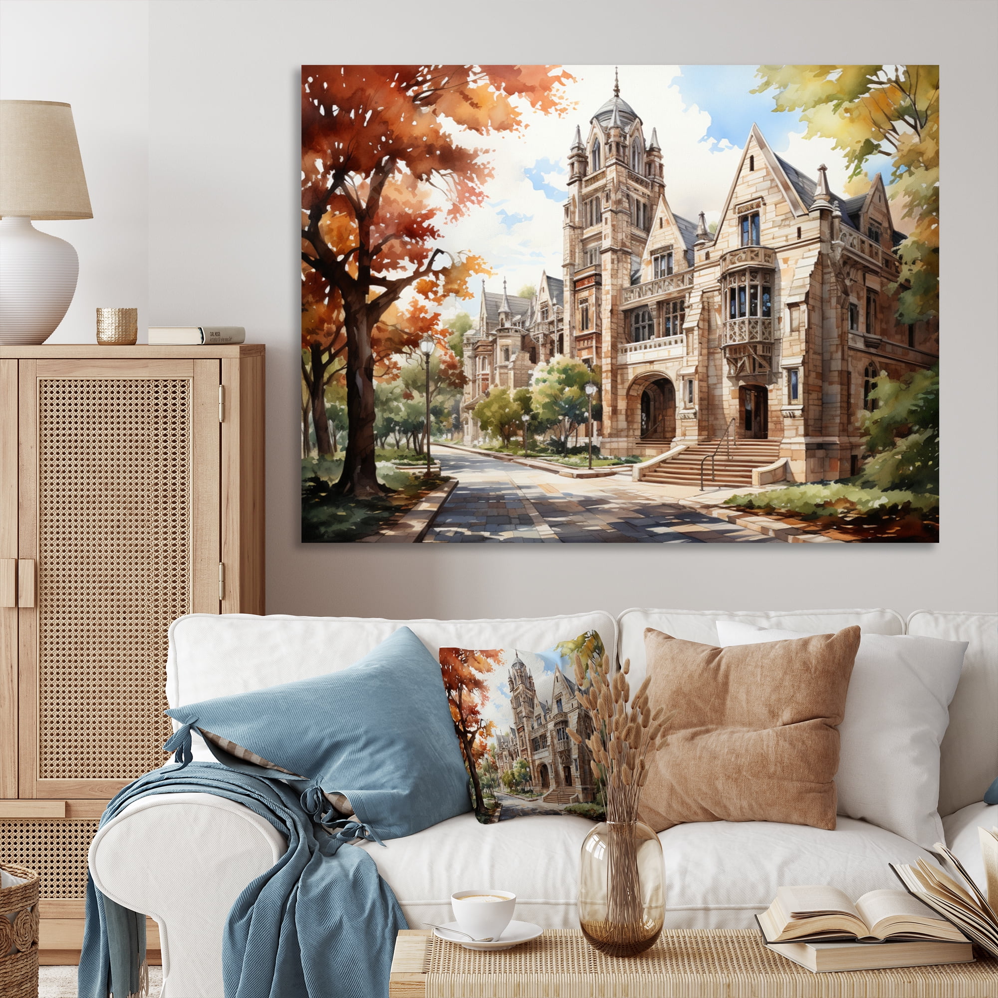 Designart "Buildings Academic College University art painting III ...