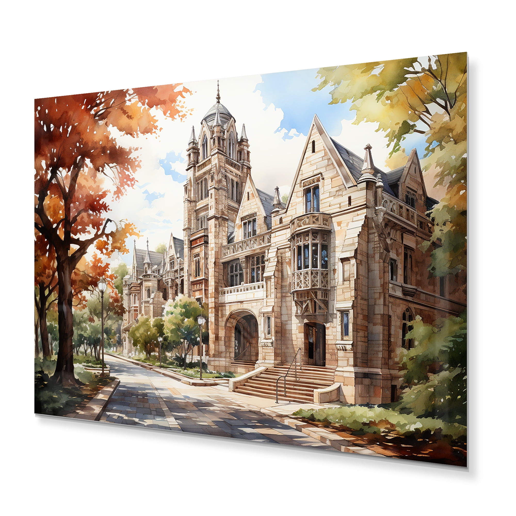 Designart "Buildings Academic College University art painting III ...