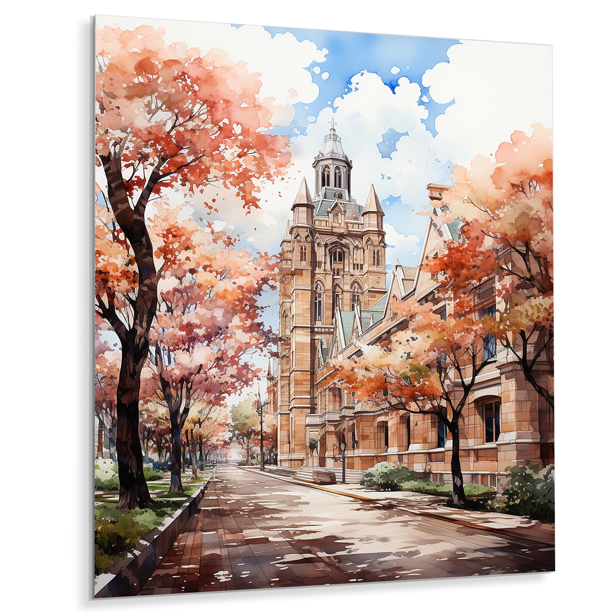 Designart "Buildings Academic College University art painting IV ...