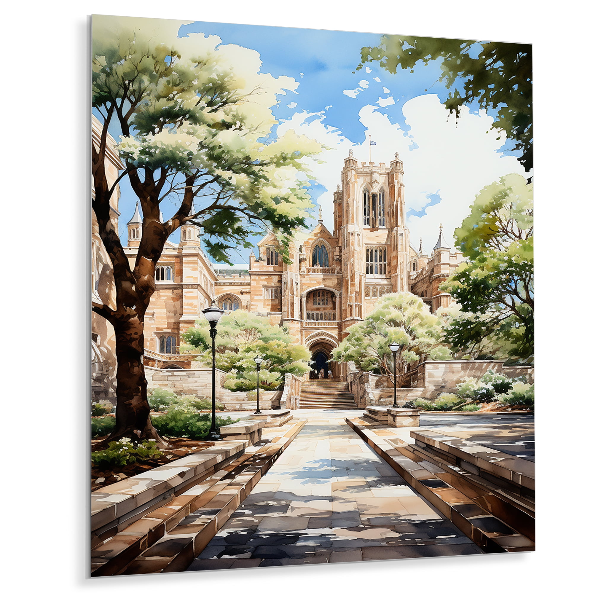 Designart "Buildings Academic College University art painting V ...