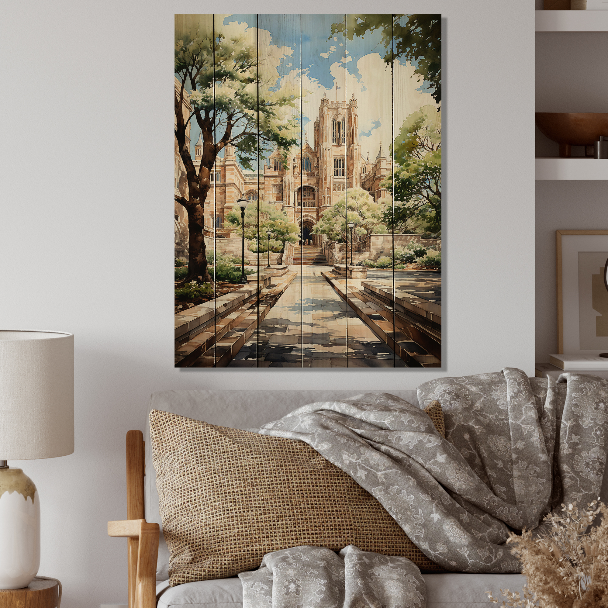 Designart "Buildings Academic College University art painting V ...