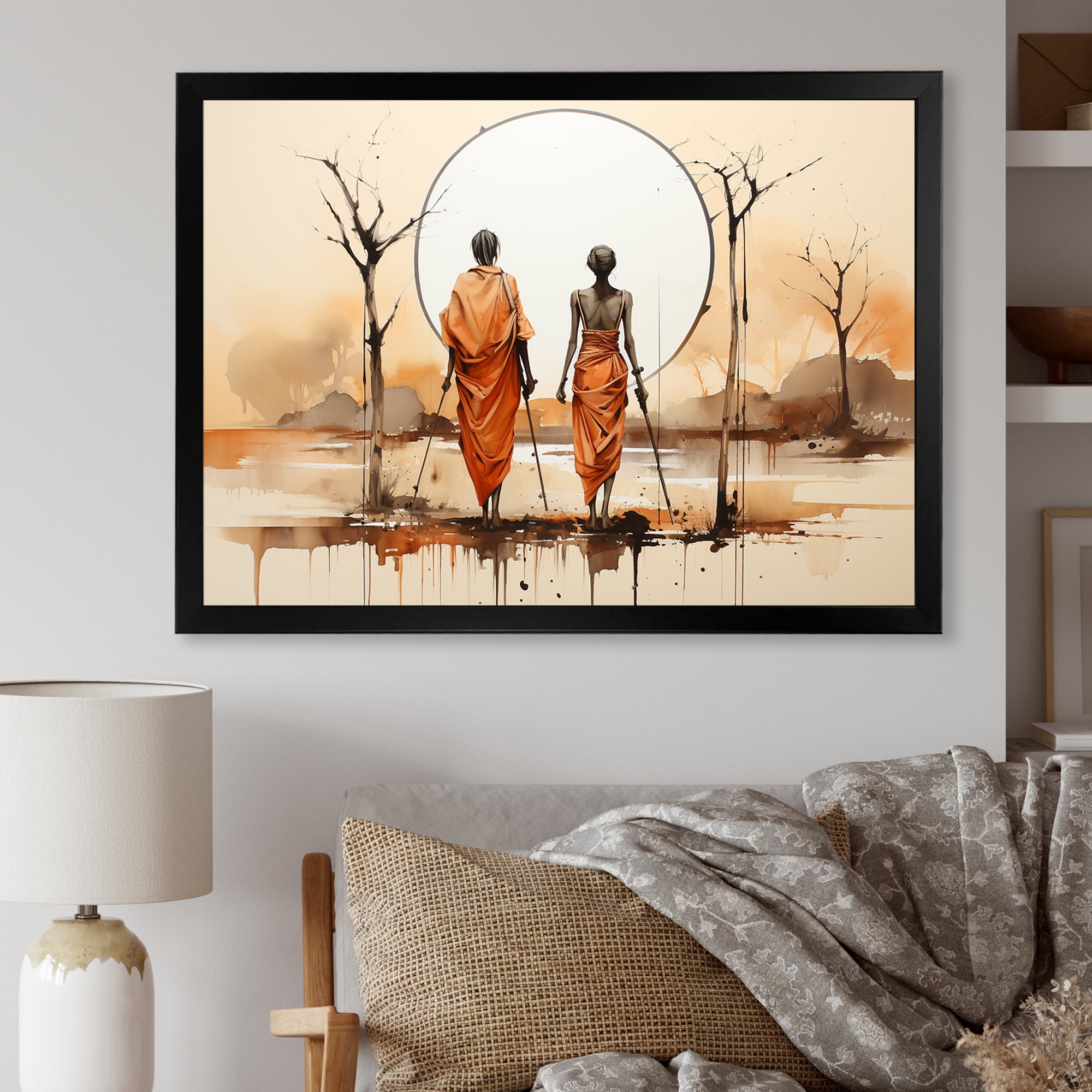 Designart "Bushmen of Kalahari African Indigenous People II" People ...