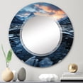 Designart "Canada Columbia Icelandscape Majesty" Canada Round Wall ...