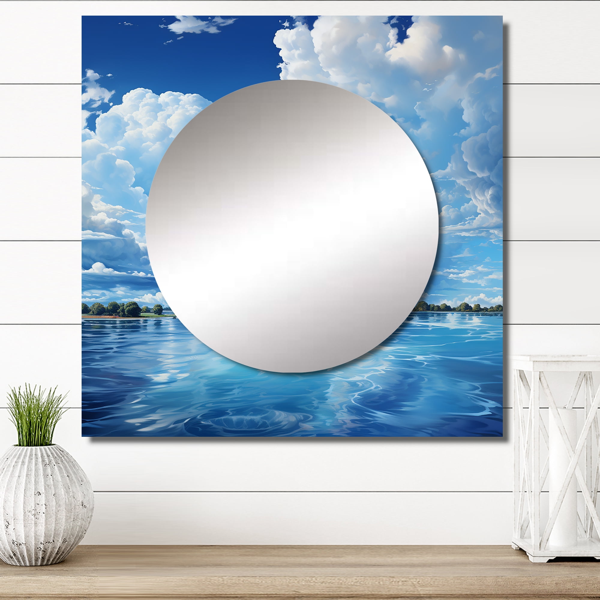 Designart "Canvas of the Skies Cloudy Artistry XI" Nautical & Beach ...