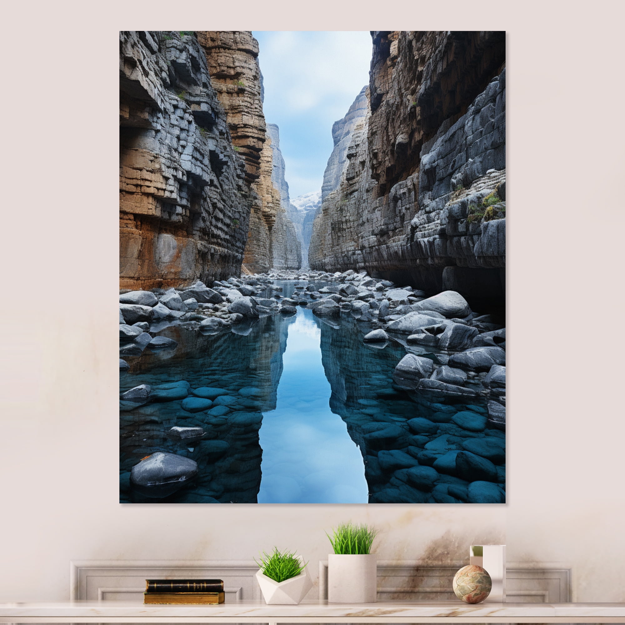 Designart "Canyon Photo magic Echoes I" Canyon Metal Wall Decor ...