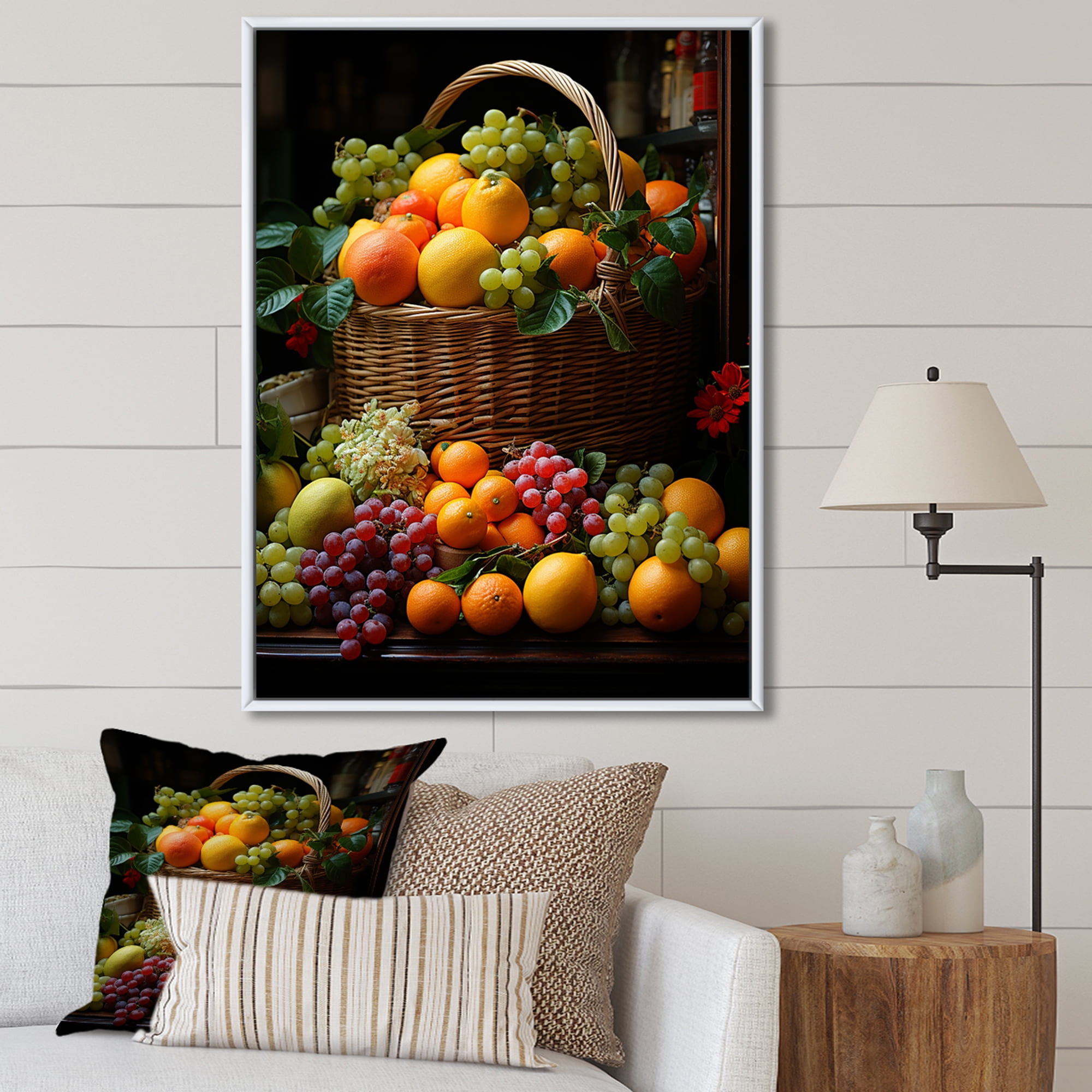 Designart "Capturing Market Colors in Paris II" Farmhouse Floater ...