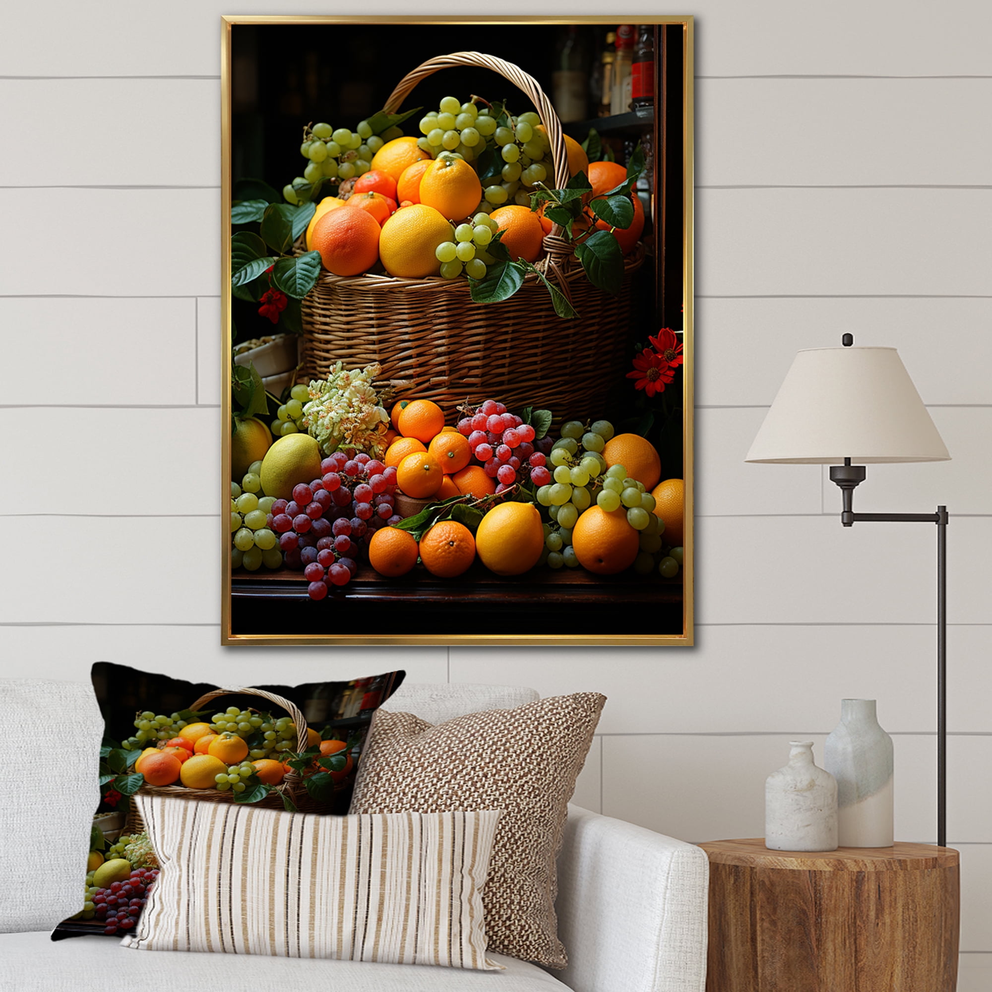 Designart "Capturing Market Colors in Paris II" Farmhouse Floater ...