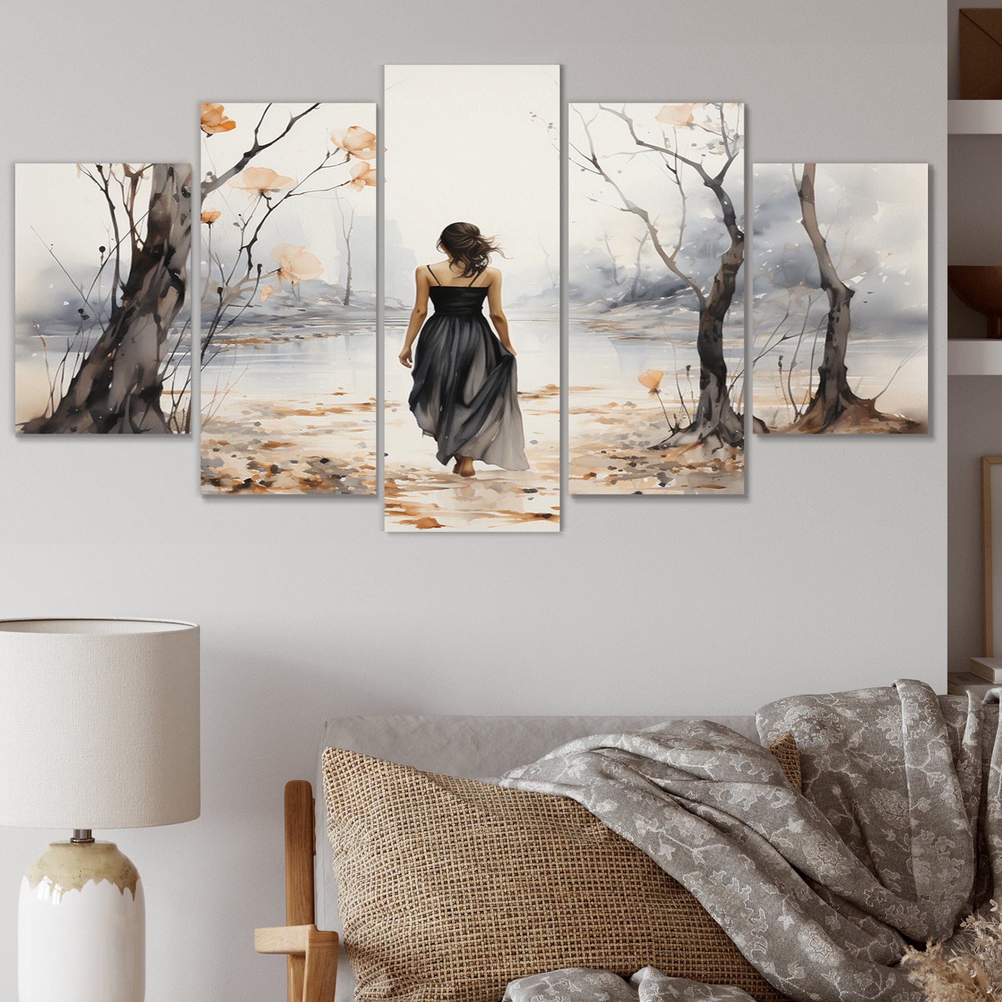 Designart "Capturing the Ephemeral Woman in Japan" People Metal Wall ...