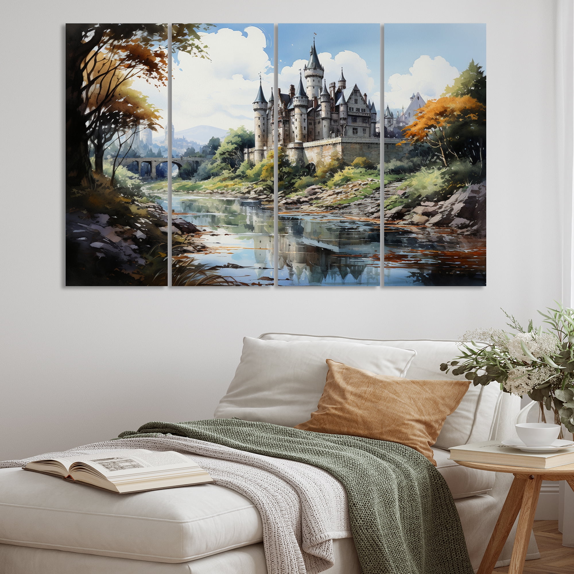 Designart "Castles captivate Stronghold III" Architecture Metal Wall ...
