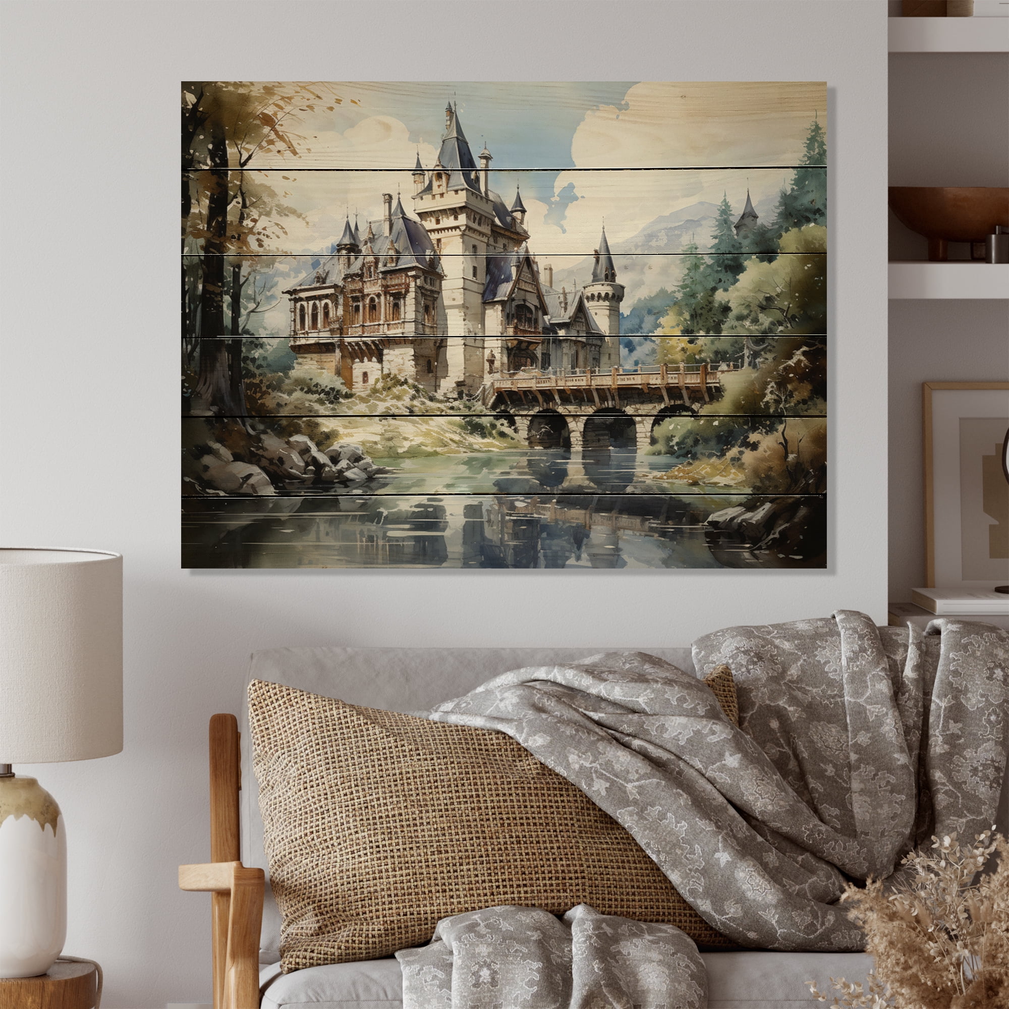 Designart "Castles captivate Stronghold IV" Architecture Print on ...