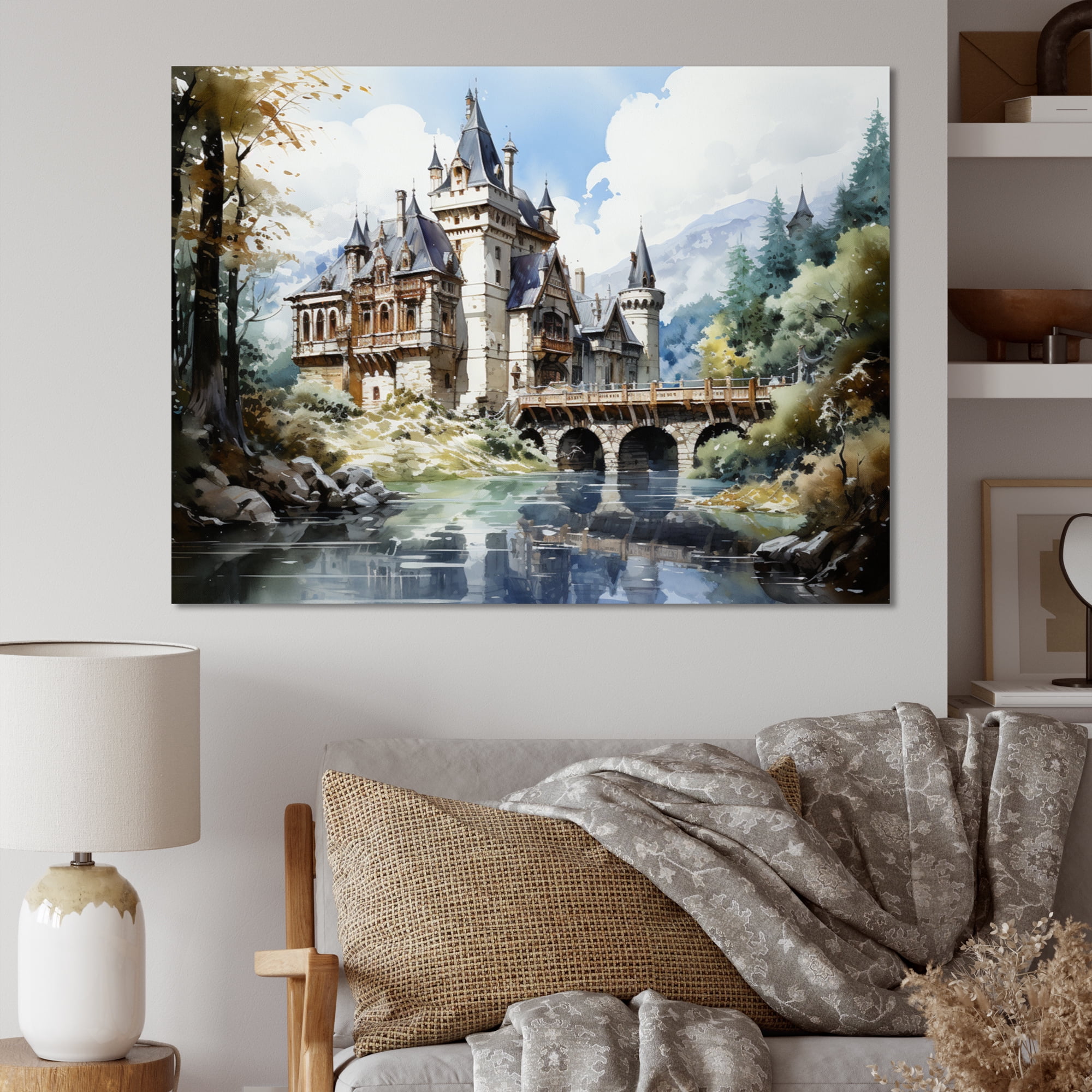 Designart "Castles captivate Stronghold IV" Architecture Wall Art ...