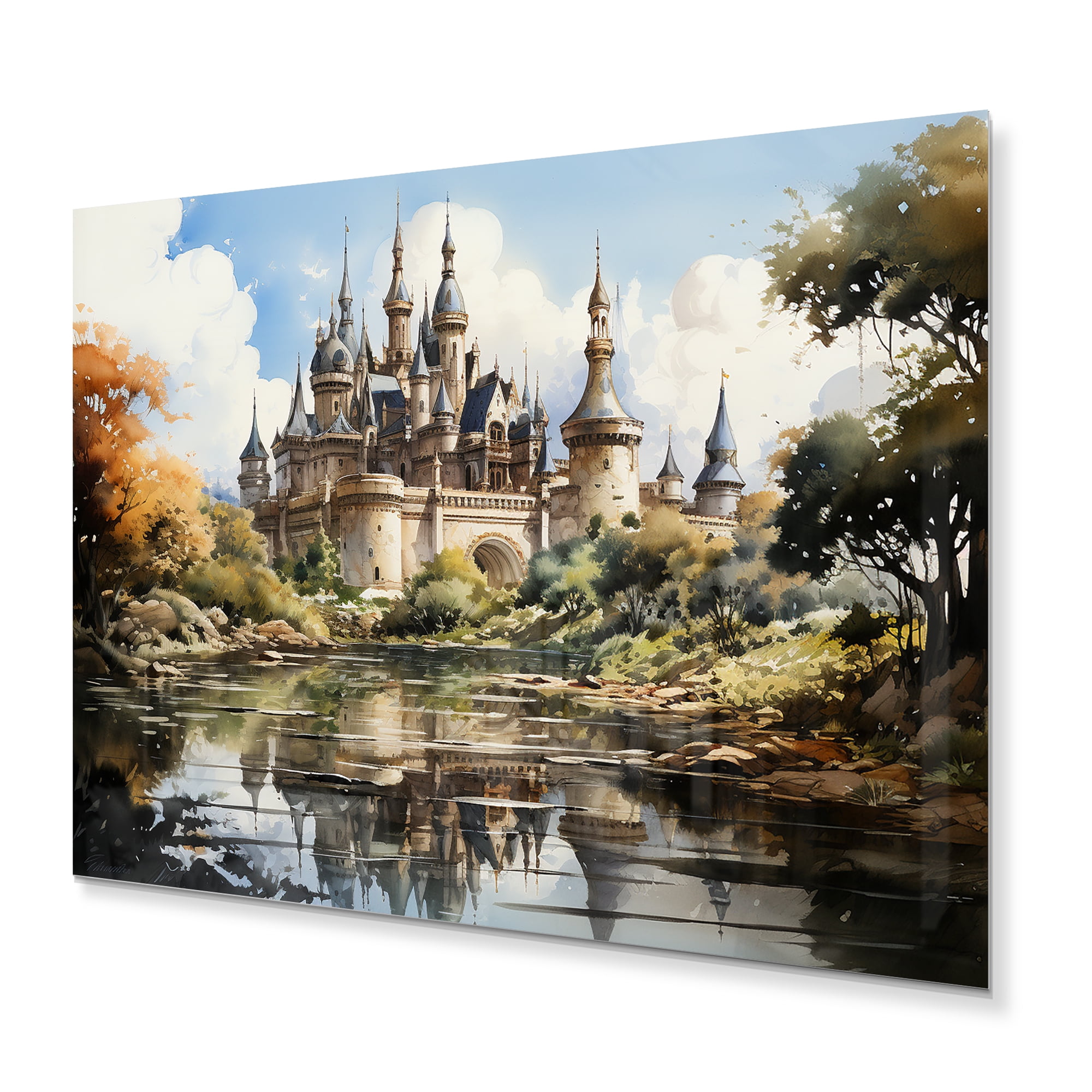 Designart "Castles captivate Stronghold VI" Architecture Metal Art ...