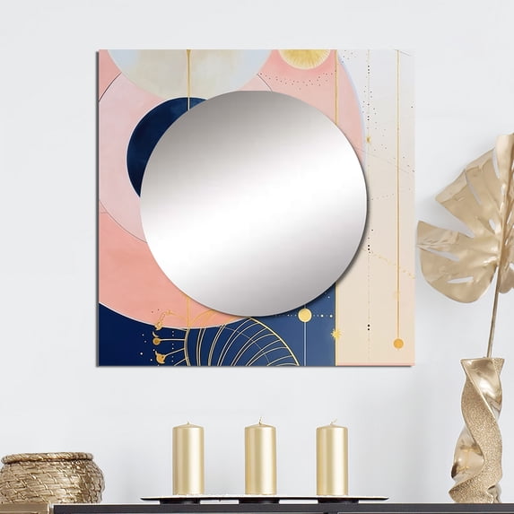 Designart "Celestial Genesis Radiance Retro Pastels III" Abstract ...