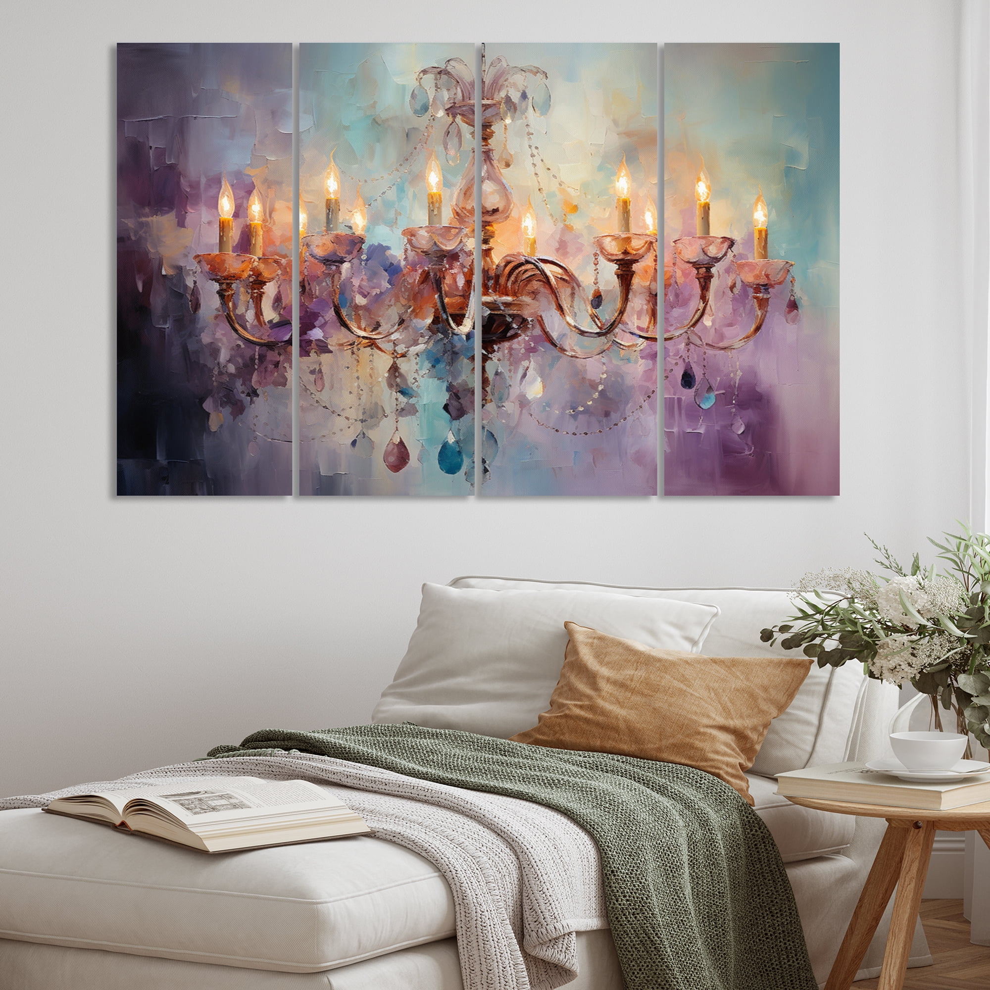 Designart "Chandelier expressionistic Splendor Pointillism" Chandelier ...
