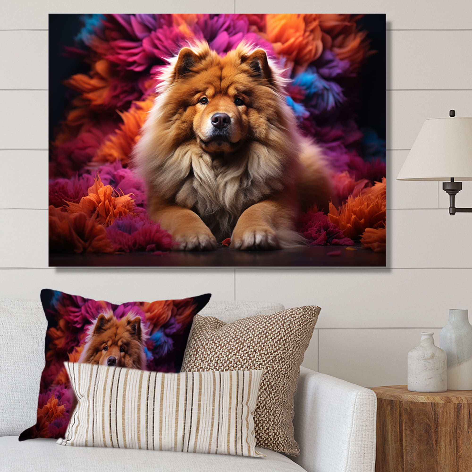 Designart "Charming Chow Chow" Animals Dog Wall Decor - Walmart.com