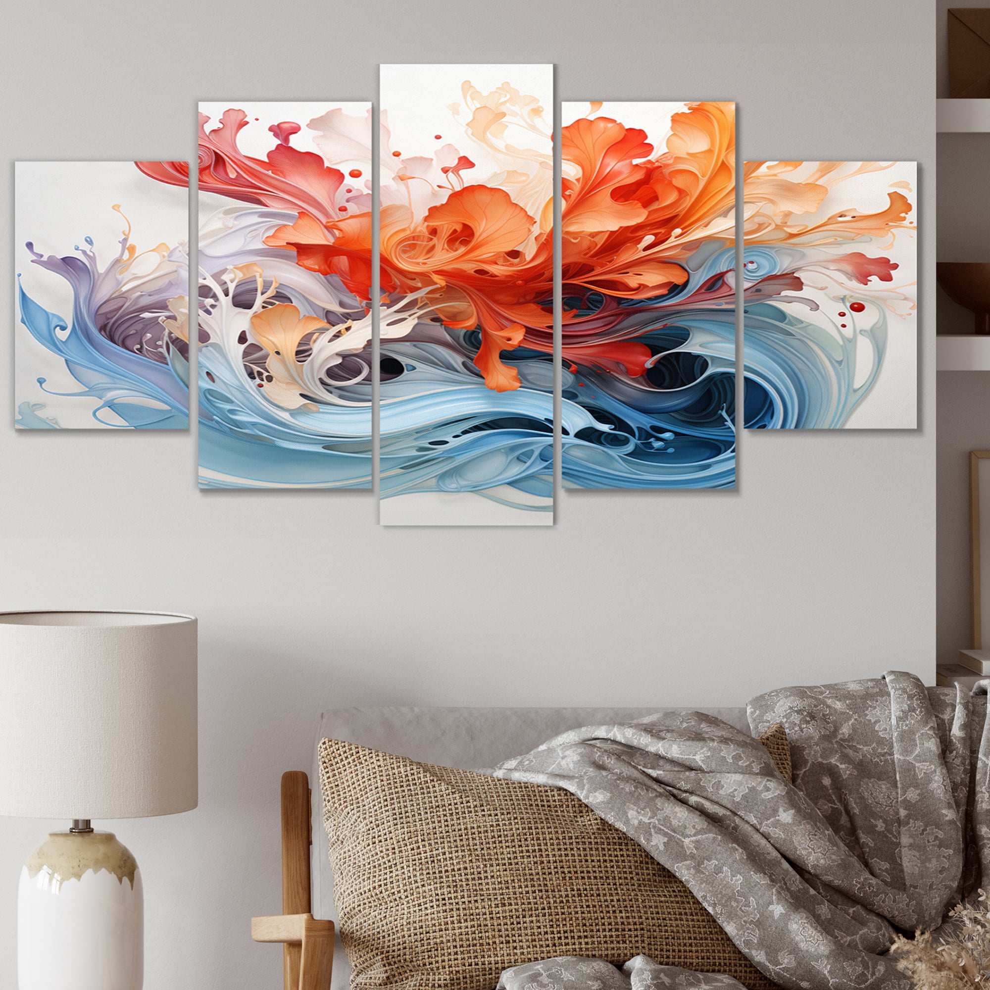 Designart "China Art Calligraphy quintessence II" Chinese Metal Wall ...