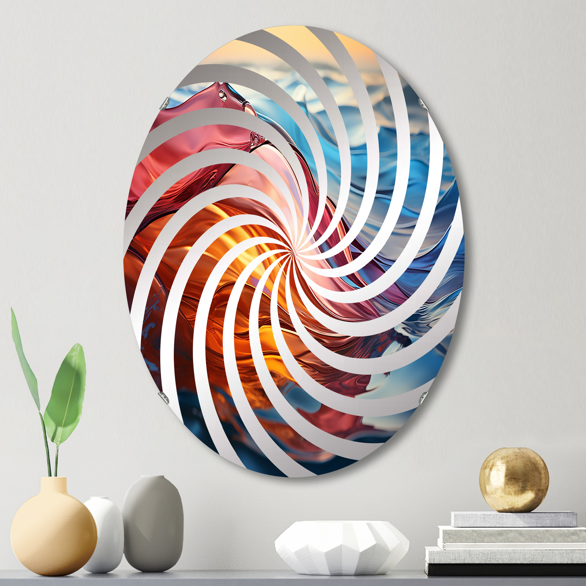 Designart "Chromatic Waterscapes Along the Coast I" Landscapes Vortex ...