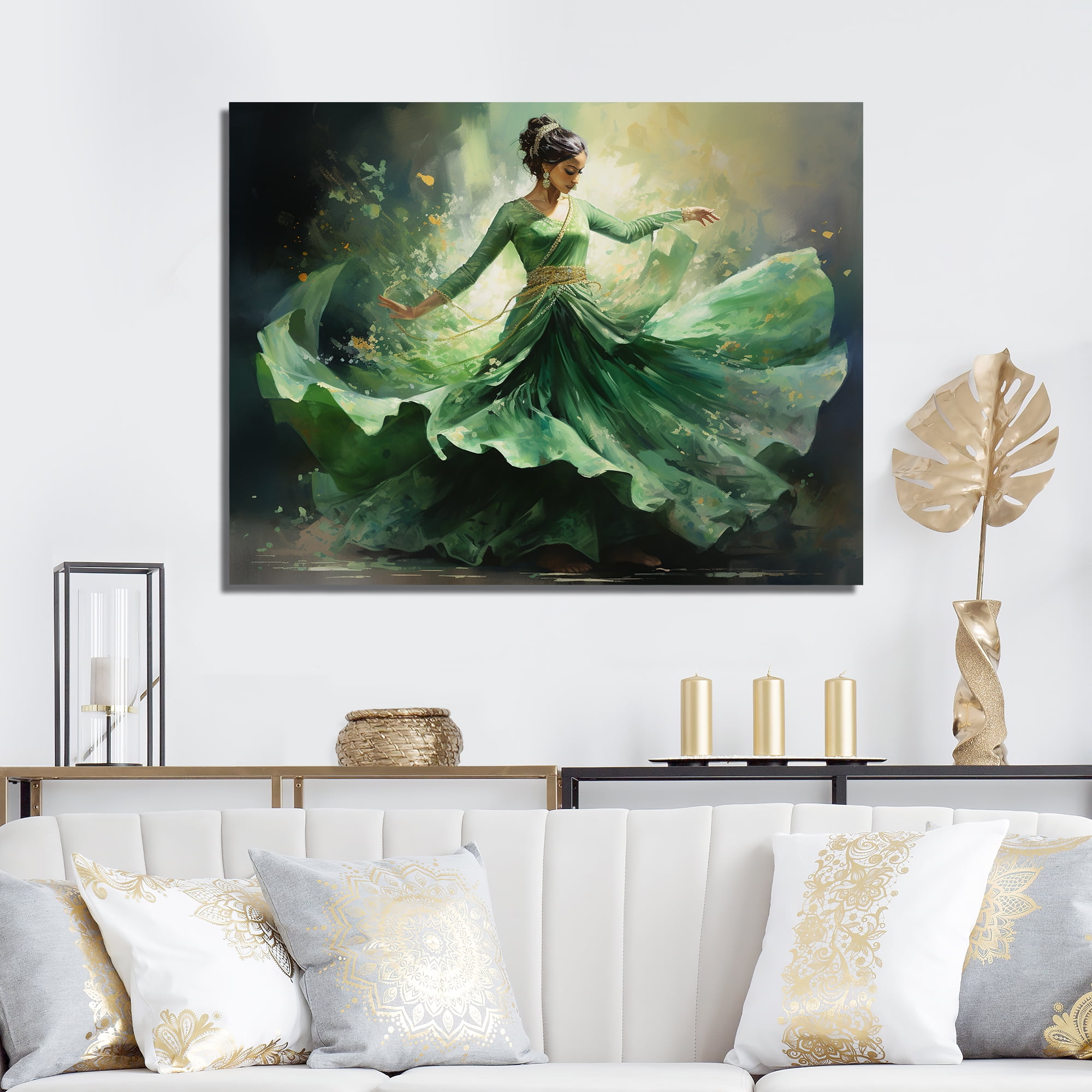 Designart "Chronicle Of Kathak Dance III" Dance Wall Art Living Room ...