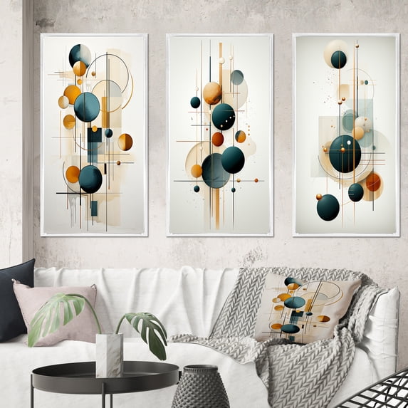 Designart "Circular Geometry Minimal Retro Sweet Serenity II" Modern ...