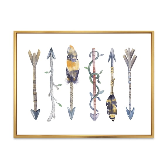 Designart 'Colorful Native American Style Ethnics Arrows' Bohemian ...