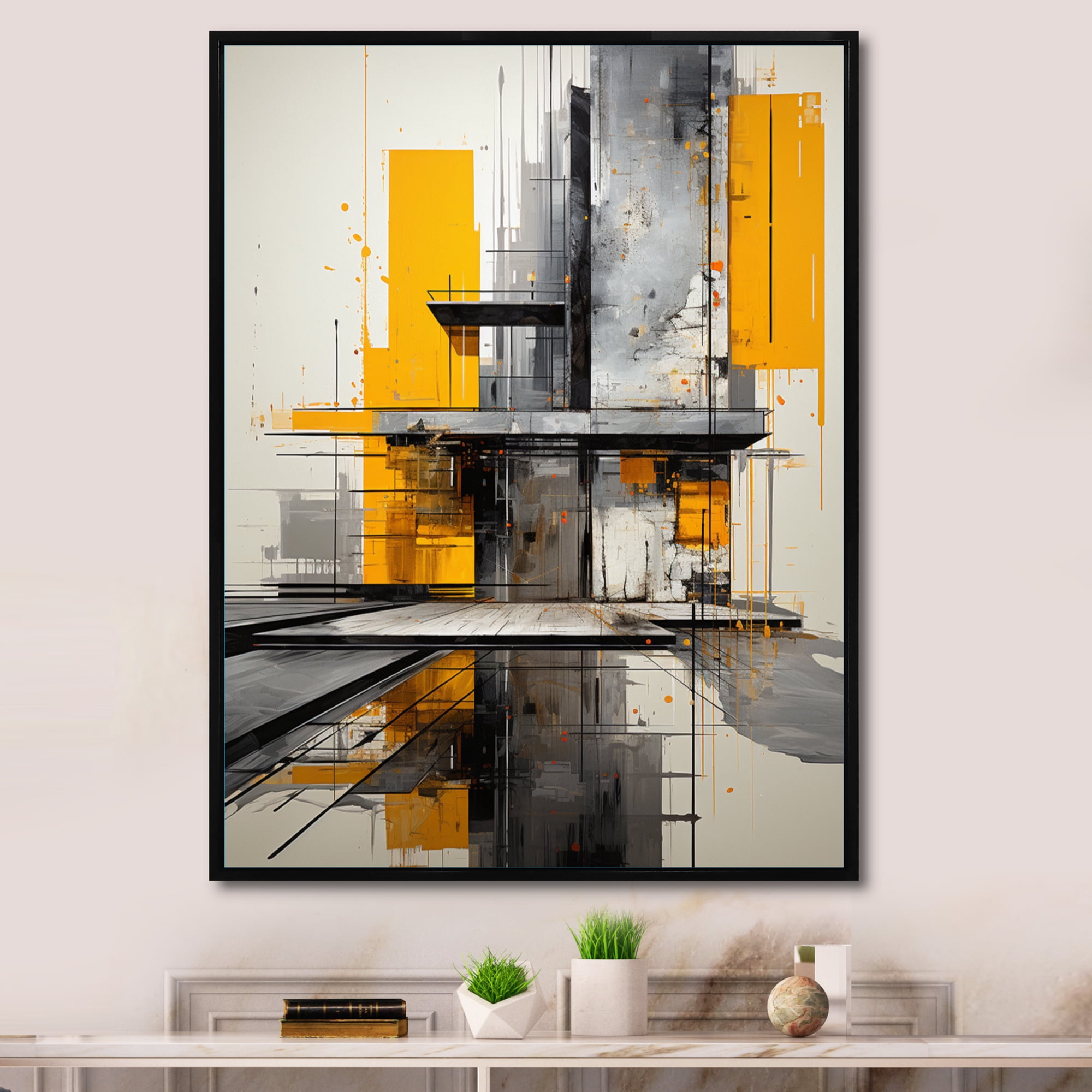 Designart "Constructed Realities in Constructivism II" Abstract Floater ...