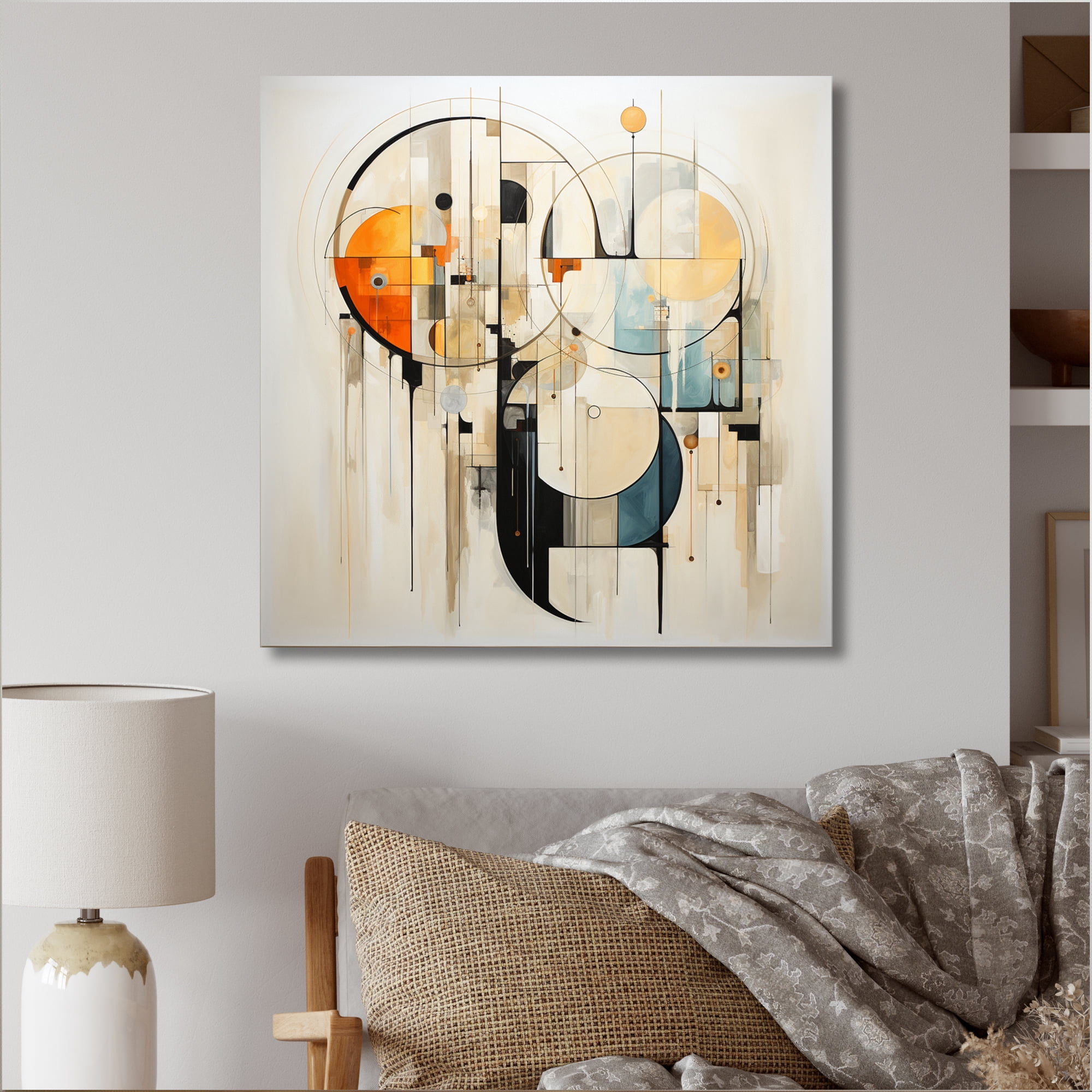 Designart "Contemporary Reverie Beige Dream Catcher" Landscapes Wall ...