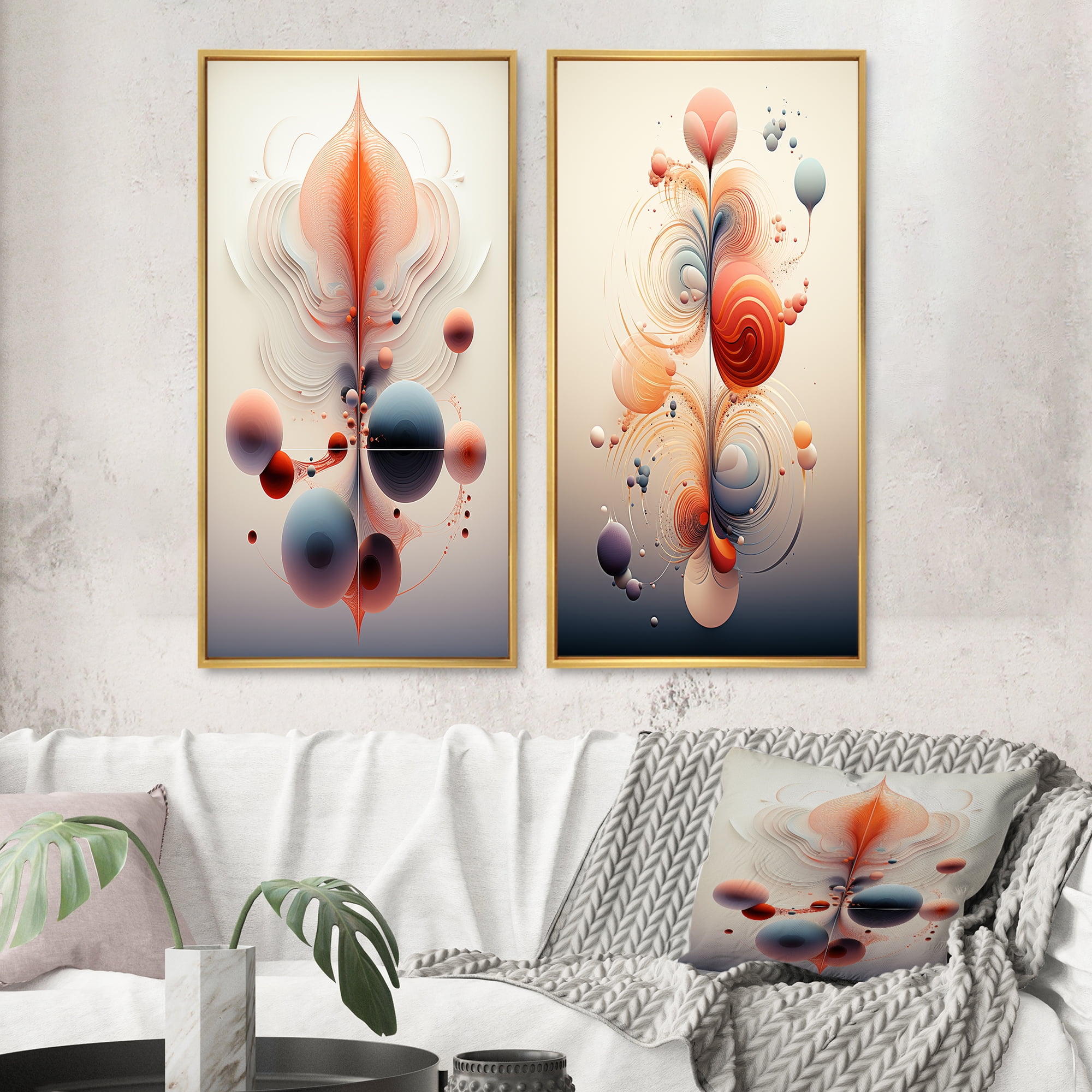 Designart "Cosmic Flux Abstract Multiverse Metamorphosis II" Abstract ...