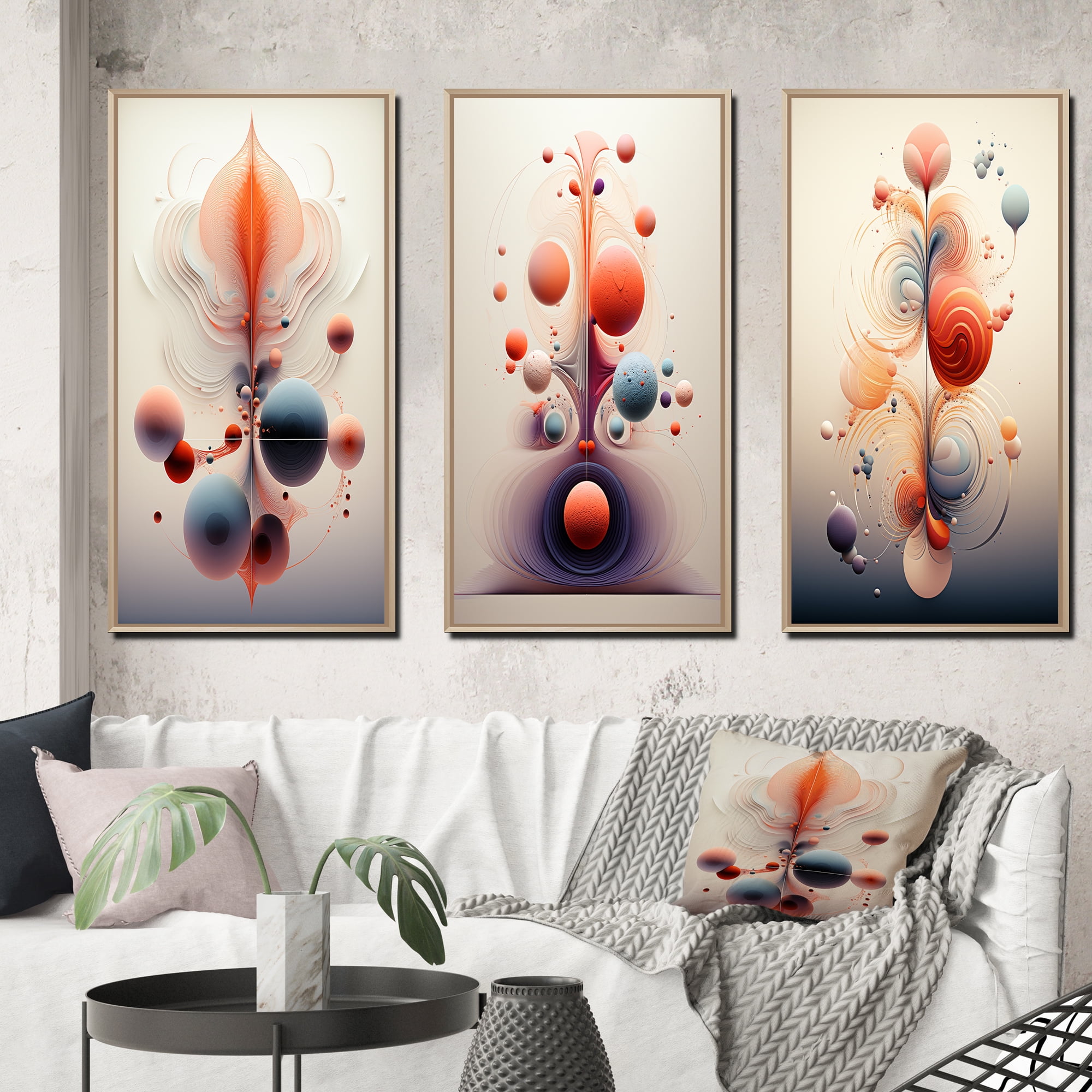 Designart "Cosmic Flux Abstract Multiverse Metamorphosis II" Abstract ...