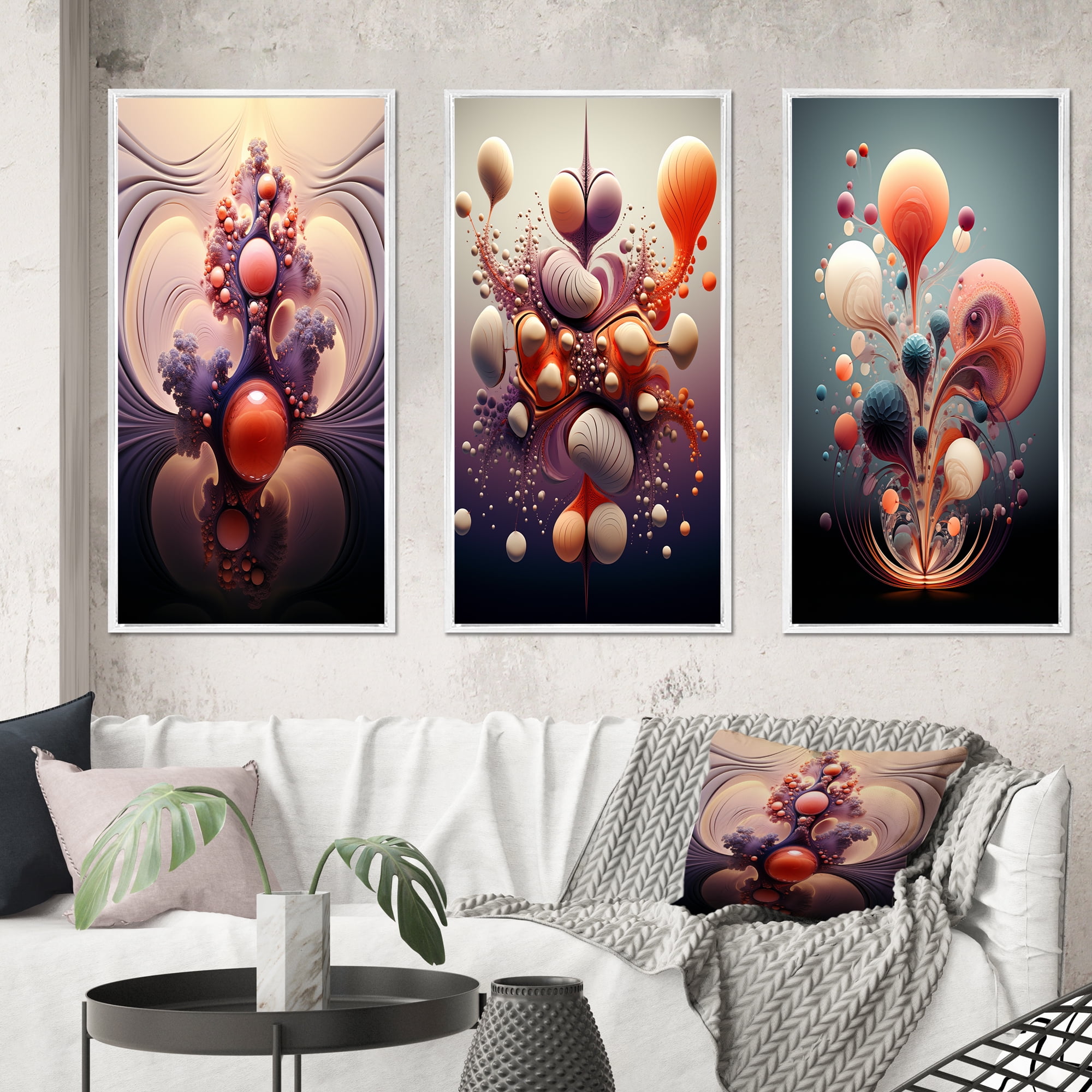 Designart "Cosmic Flux Abstract Multiverse Metamorphosis" Abstract ...