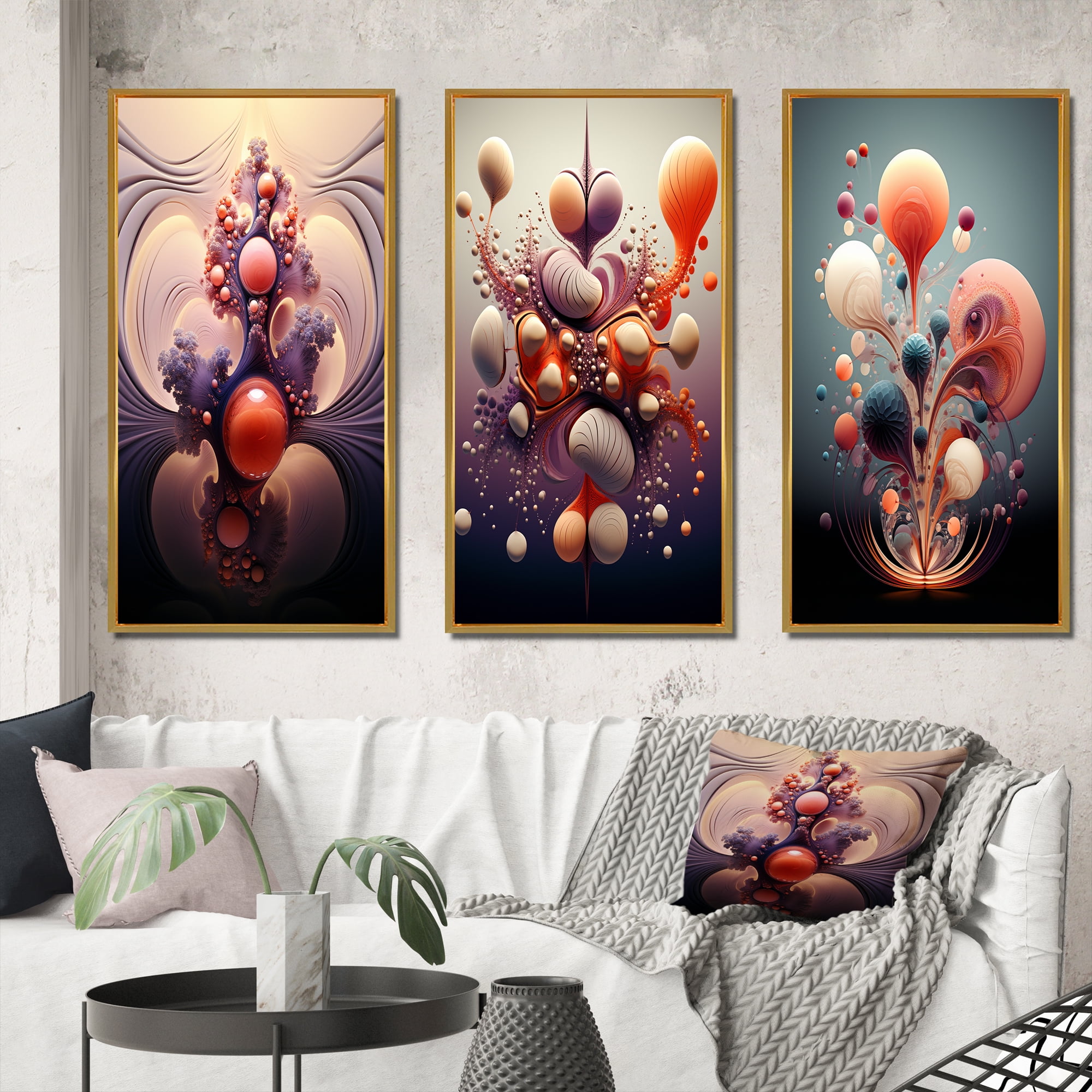 Designart "Cosmic Flux Abstract Multiverse Metamorphosis" Abstract ...