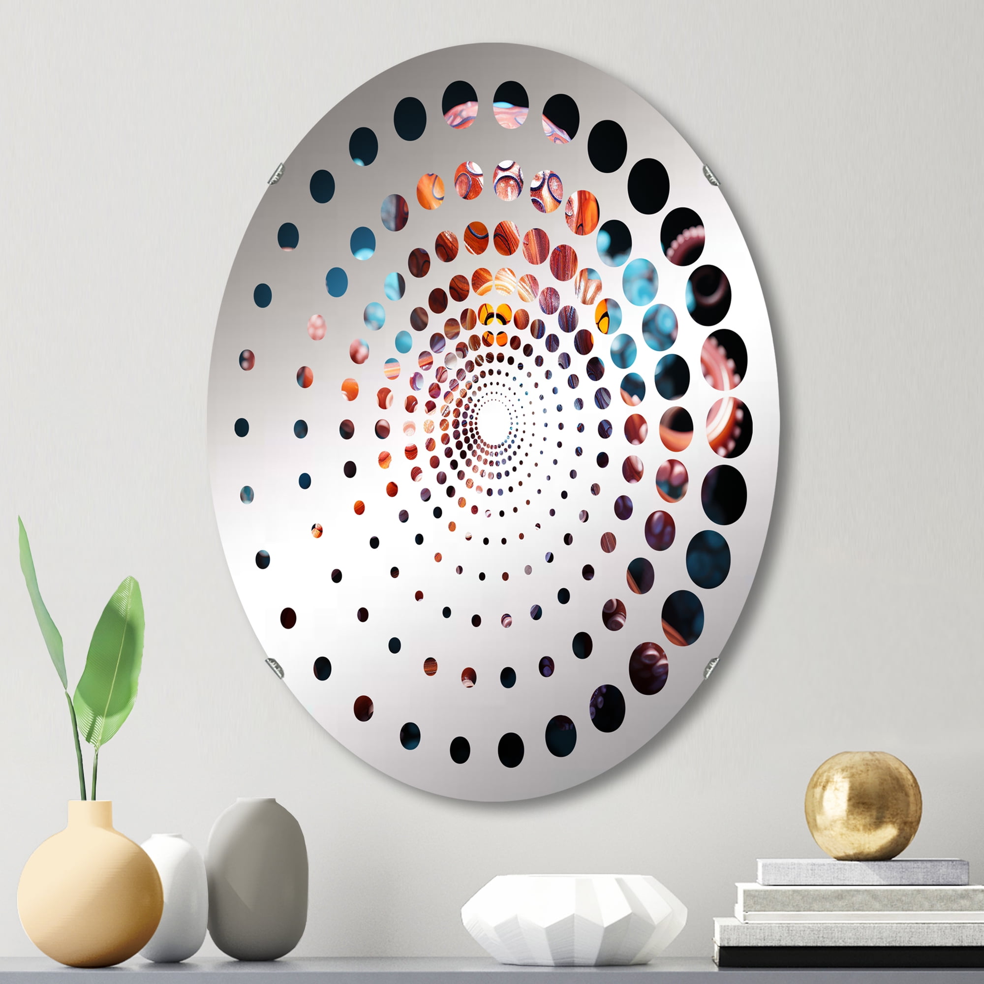 Designart "Cosmic Style Octopus Artistry I" Octopus/Squid Spiral Dot ...