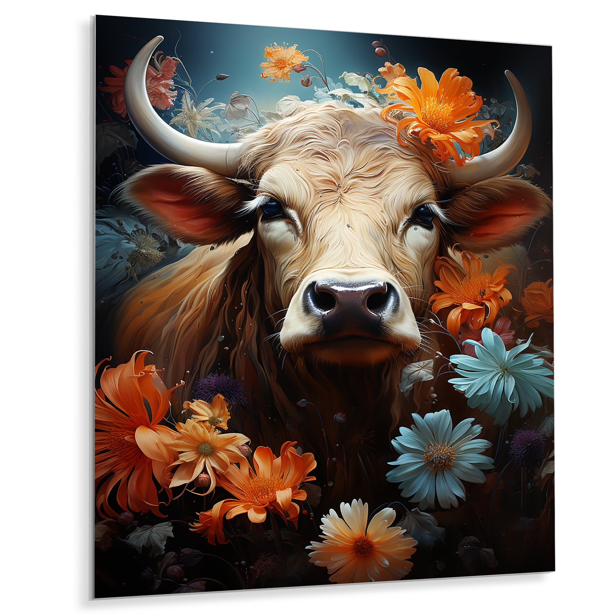 Designart "Cow captivate Pasture" Animals Metal Wall Decor - Walmart.com