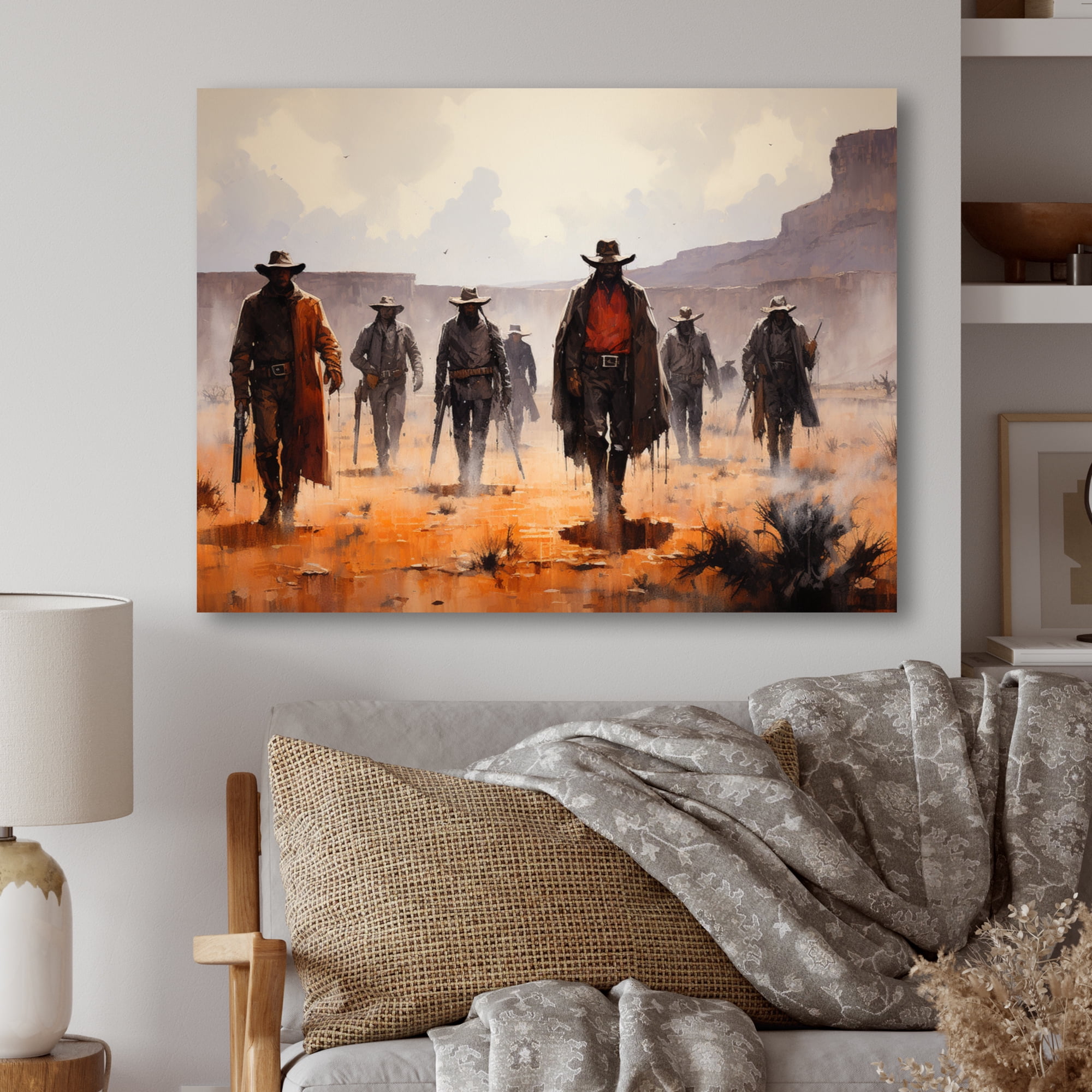 Designart "Cowboys and Vigilantes on the Western Frontier I" Western ...
