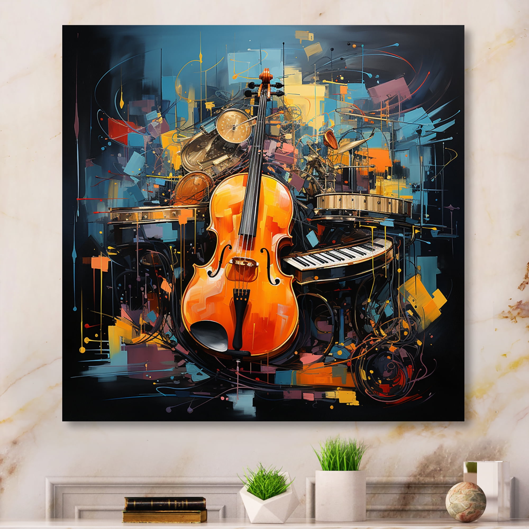 Designart "Crescendo Bold Music Expressive wall art" Music Metal Wall ...