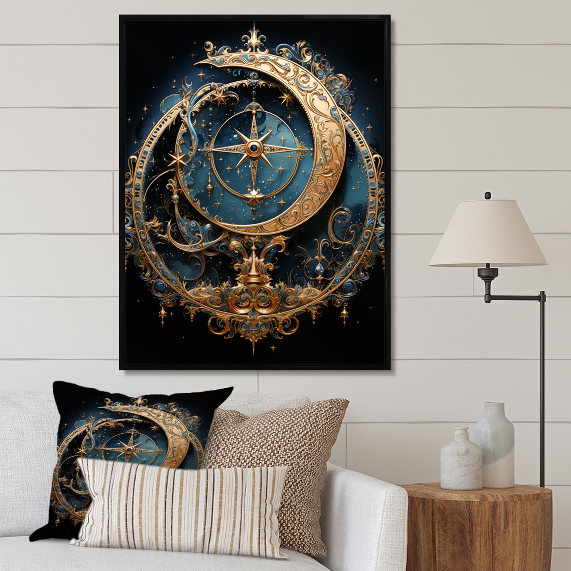 Designart "Crescent Moon Islam painting I" Religion & Spirituality ...